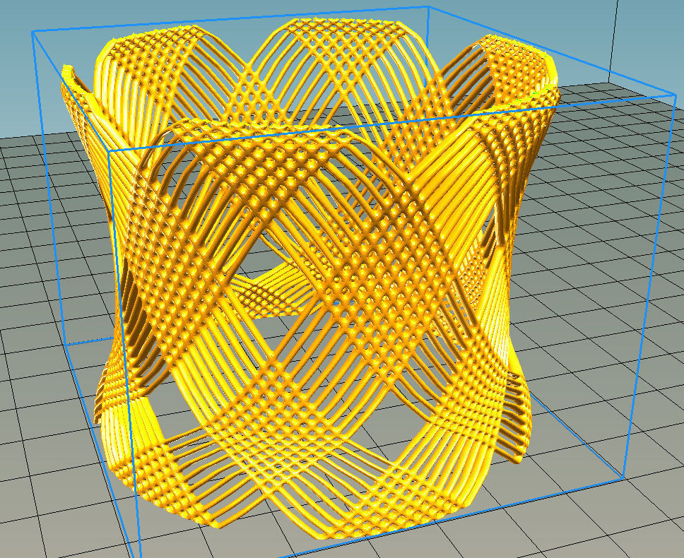VORONOI basket made of wires 3D model 3D printable | CGTrader