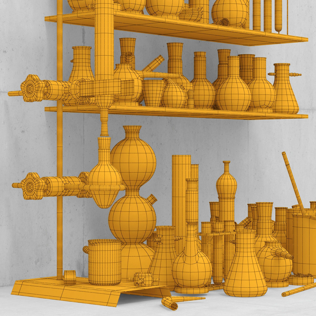 Laboratory chemistry 3D model | CGTrader