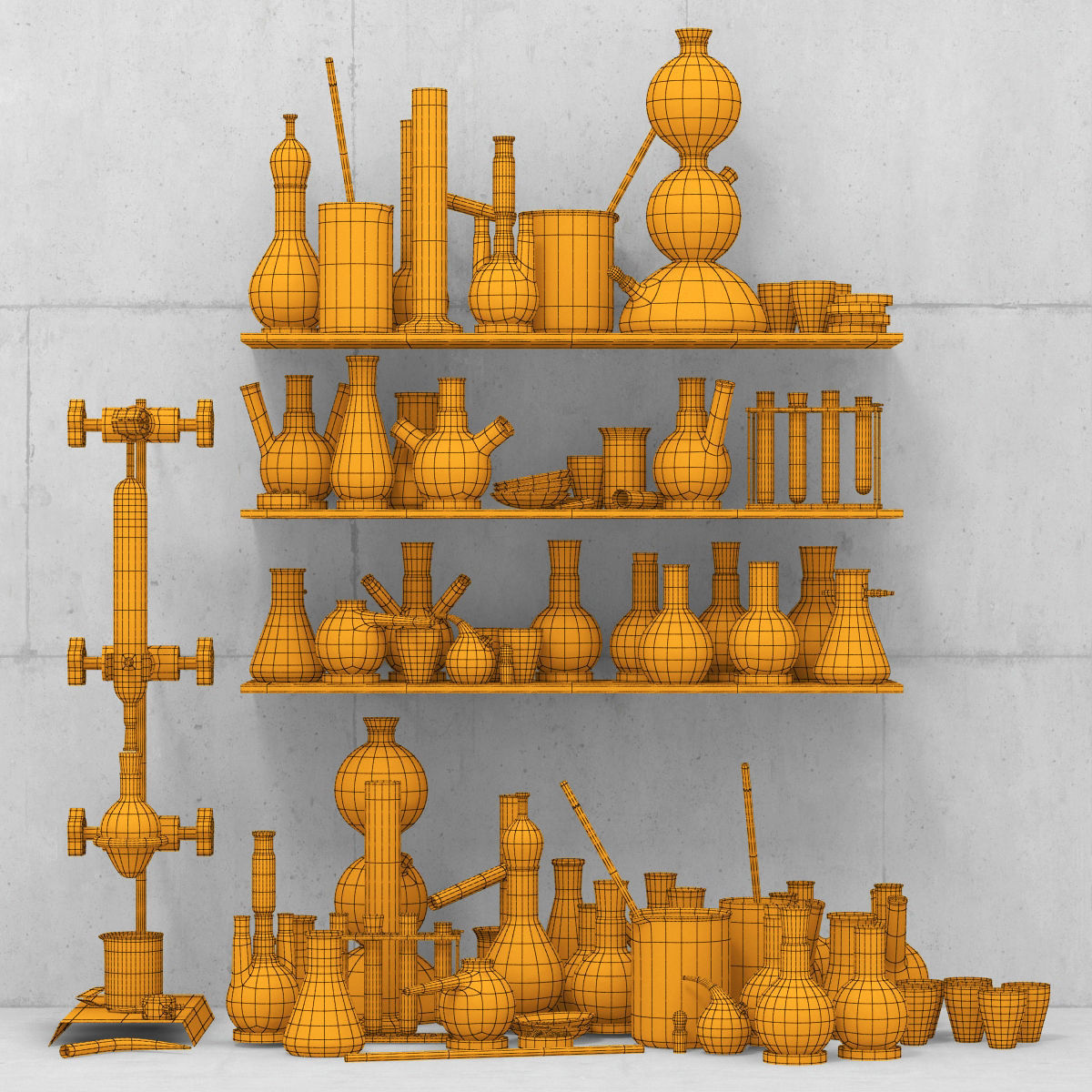 Laboratory chemistry 3D model | CGTrader