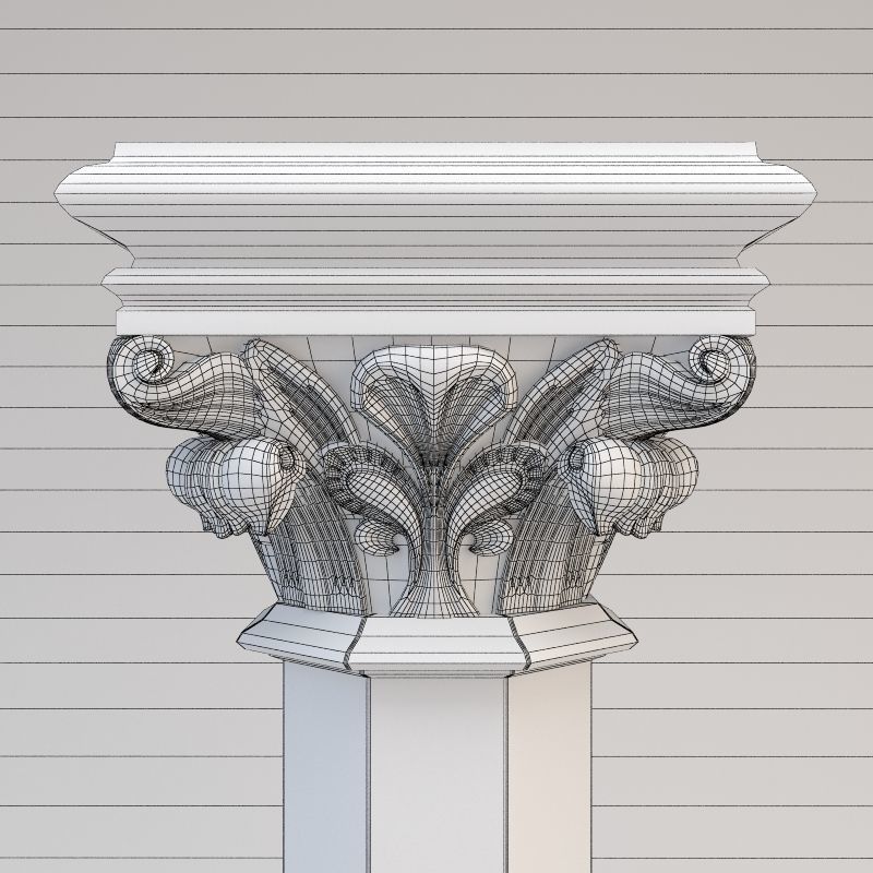 Gothic column CNC 3D model | CGTrader