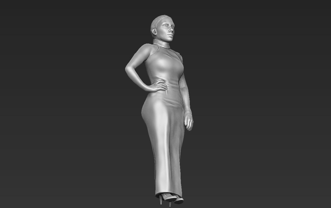 Kim Kardashian 3D printing ready stl obj formats 3D model 3D printable ...
