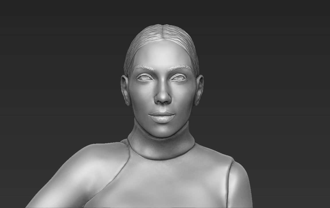 Kim Kardashian 3D printing ready stl obj formats 3D model 3D printable ...