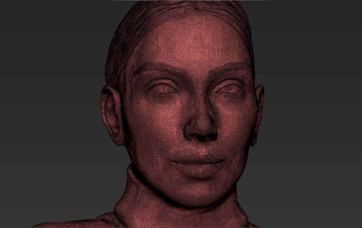 Kim Kardashian 3D printing ready stl obj formats 3D model 3D printable ...