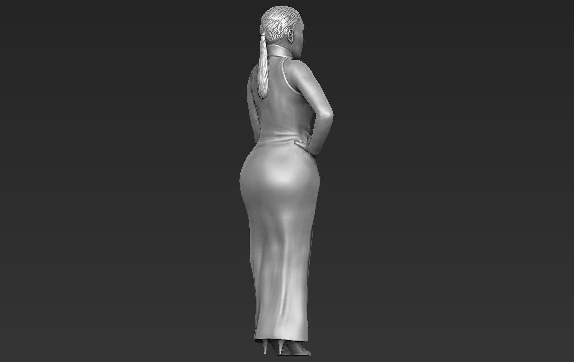 Kim Kardashian 3D printing ready stl obj formats 3D model 3D printable ...