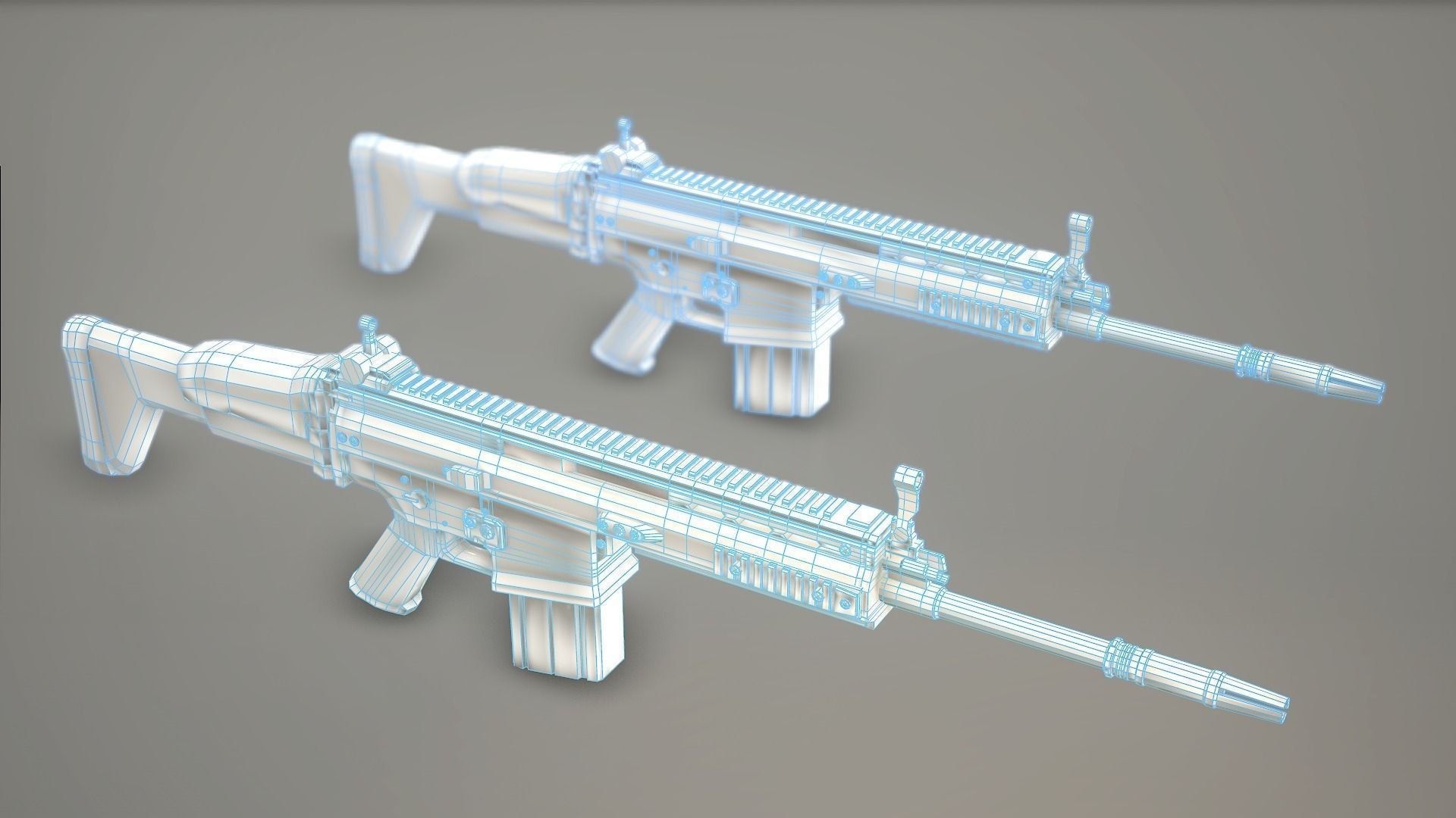 FN Rifle free VR / AR / low-poly 3D model | CGTrader