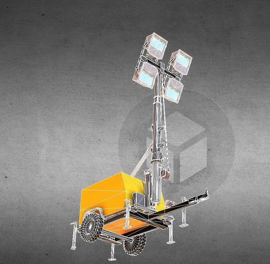 3D model JCB LIGHTING TOWERS VR / AR / low-poly | CGTrader