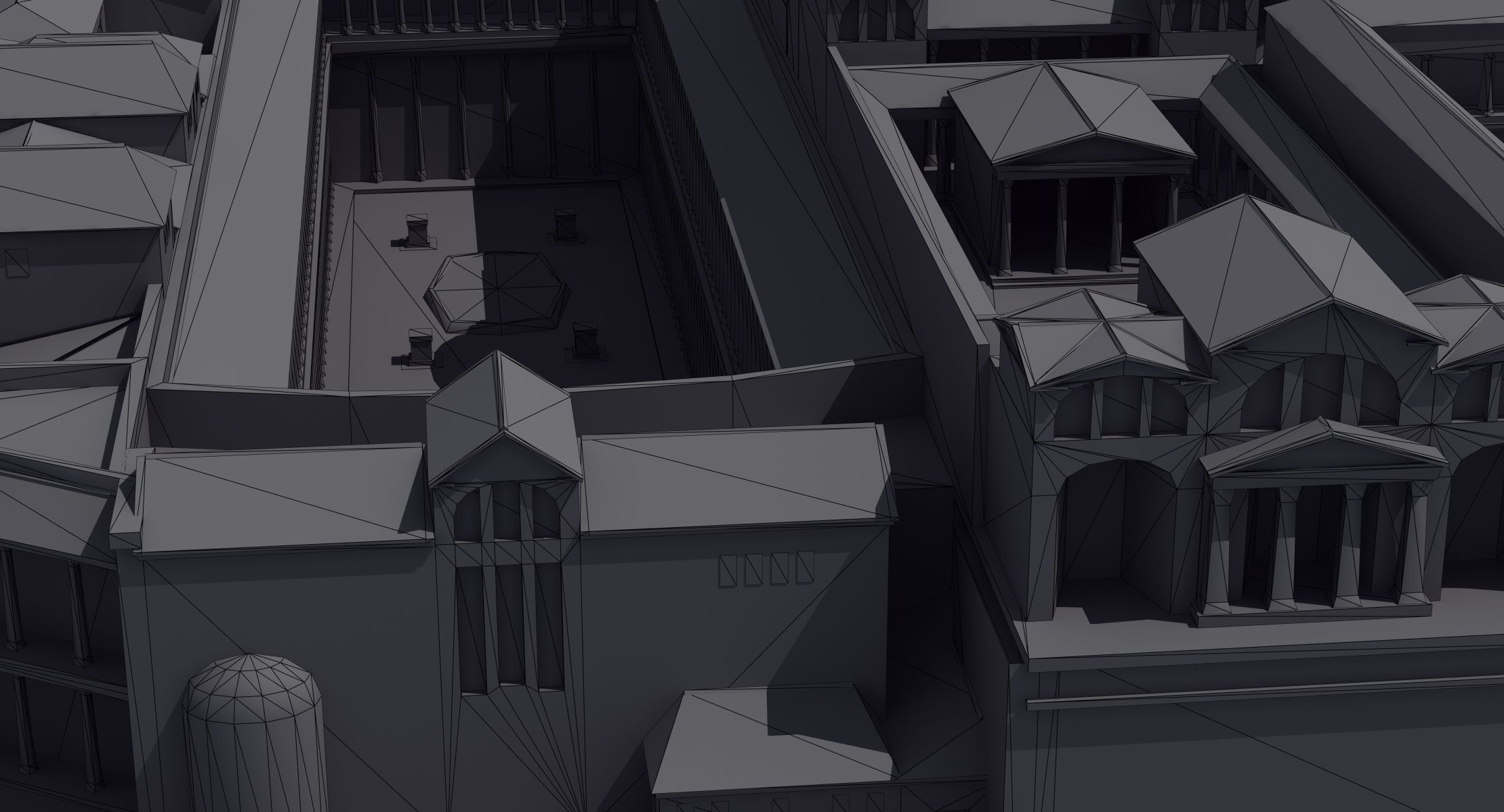 3D model Ancient Palace Basic VR / AR / low-poly | CGTrader