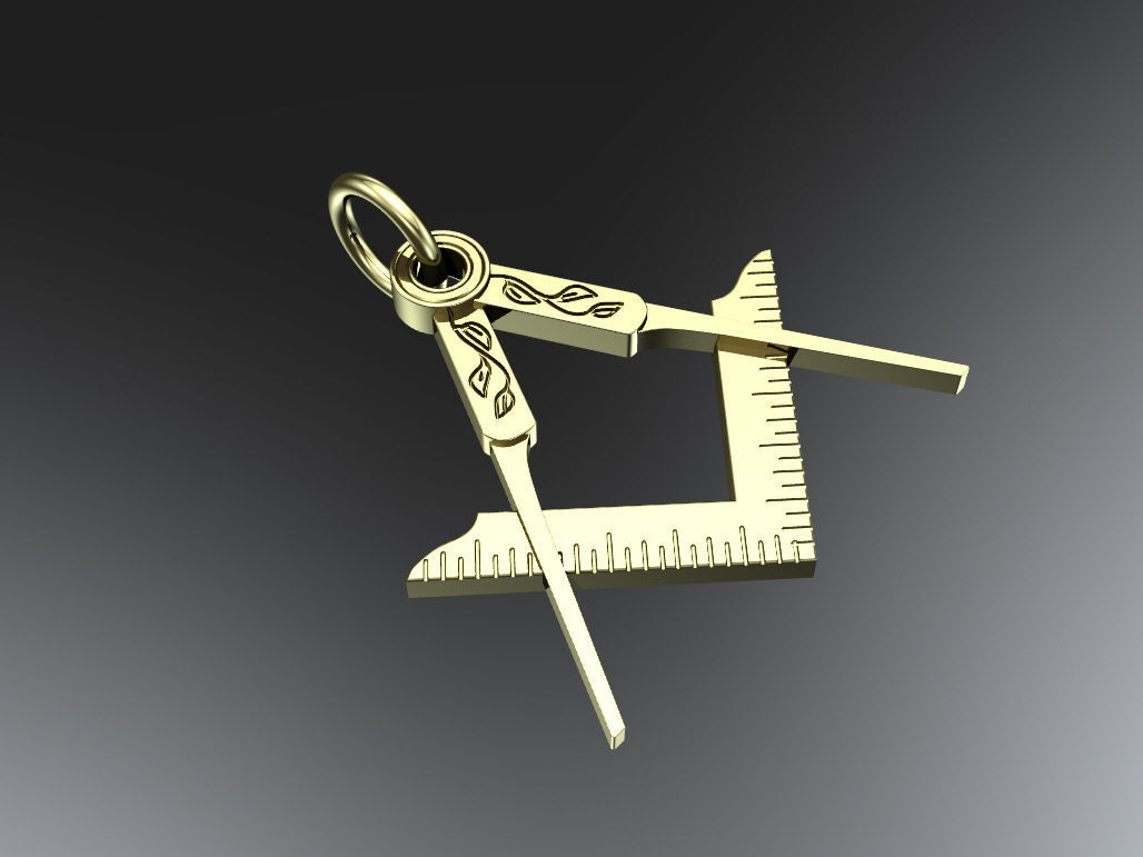 Masonic pendant 3D model 3D printable | CGTrader