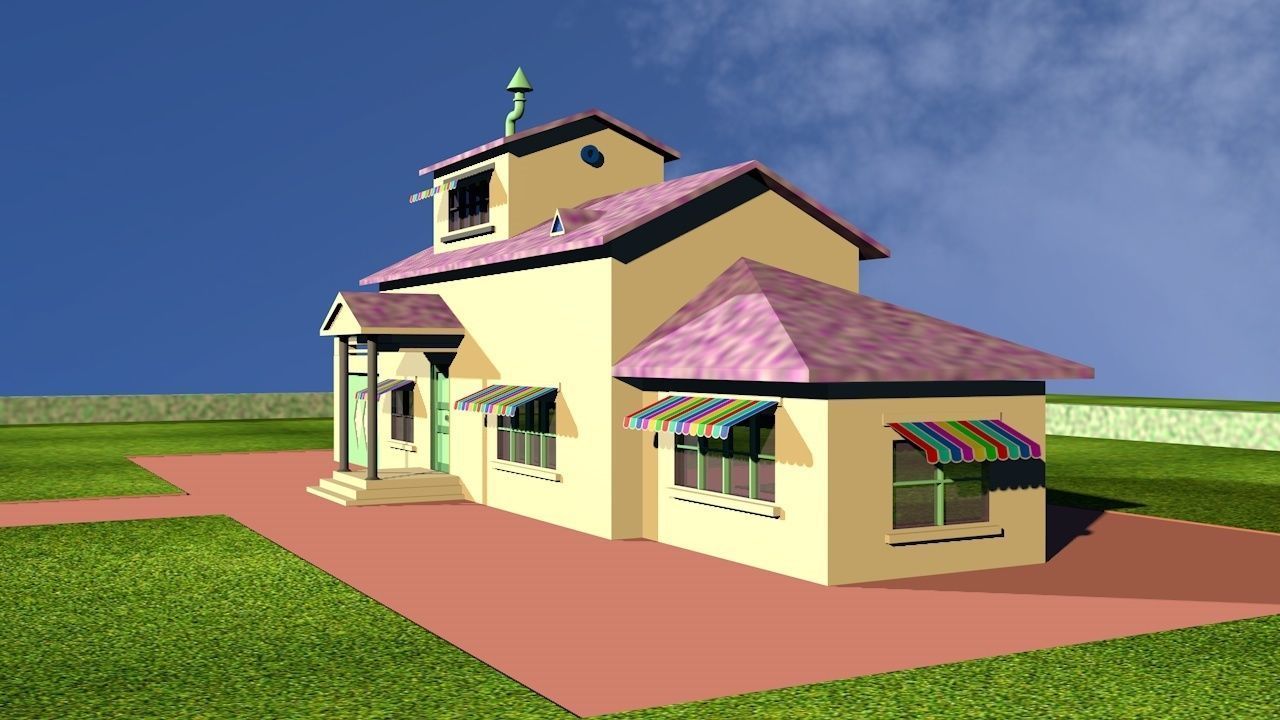 Oggy House 3D - oggy and the cockroaches Cartoon 3D model | CGTrader