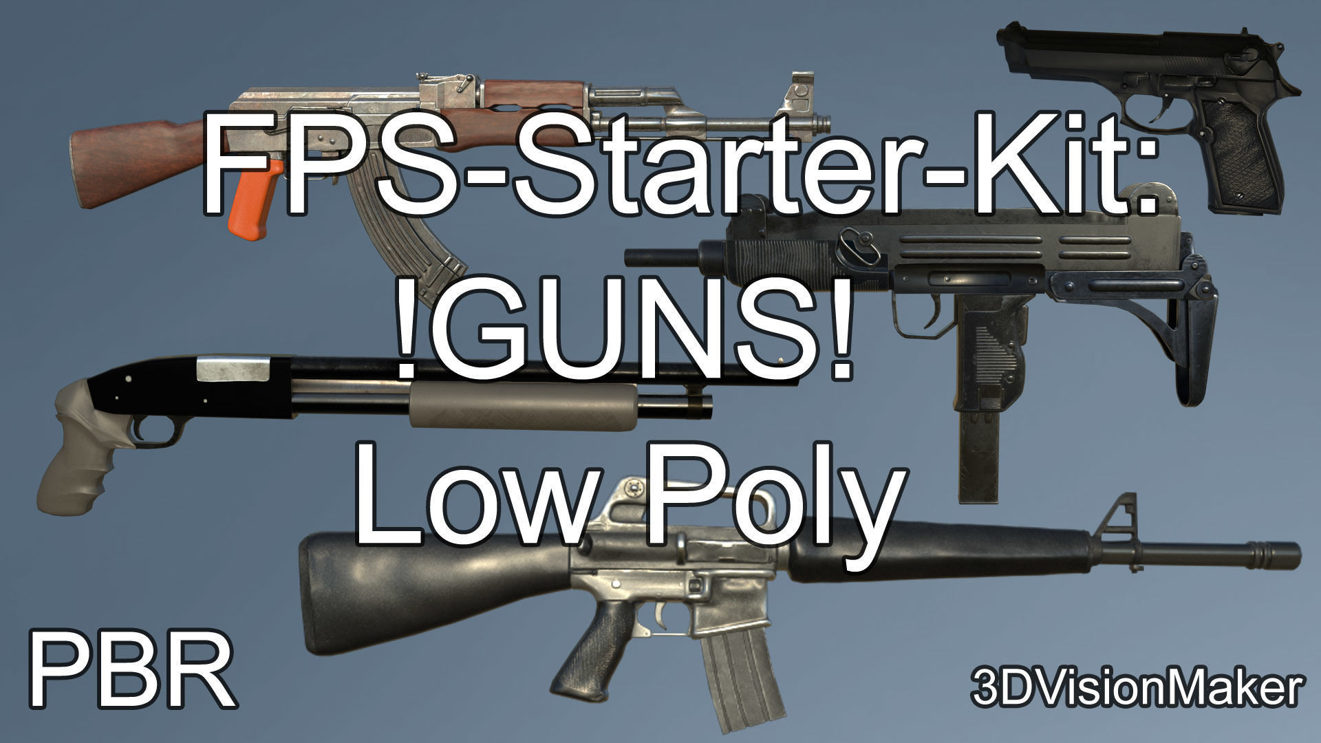 Simple FPS-Starter-Kit 3D model | CGTrader