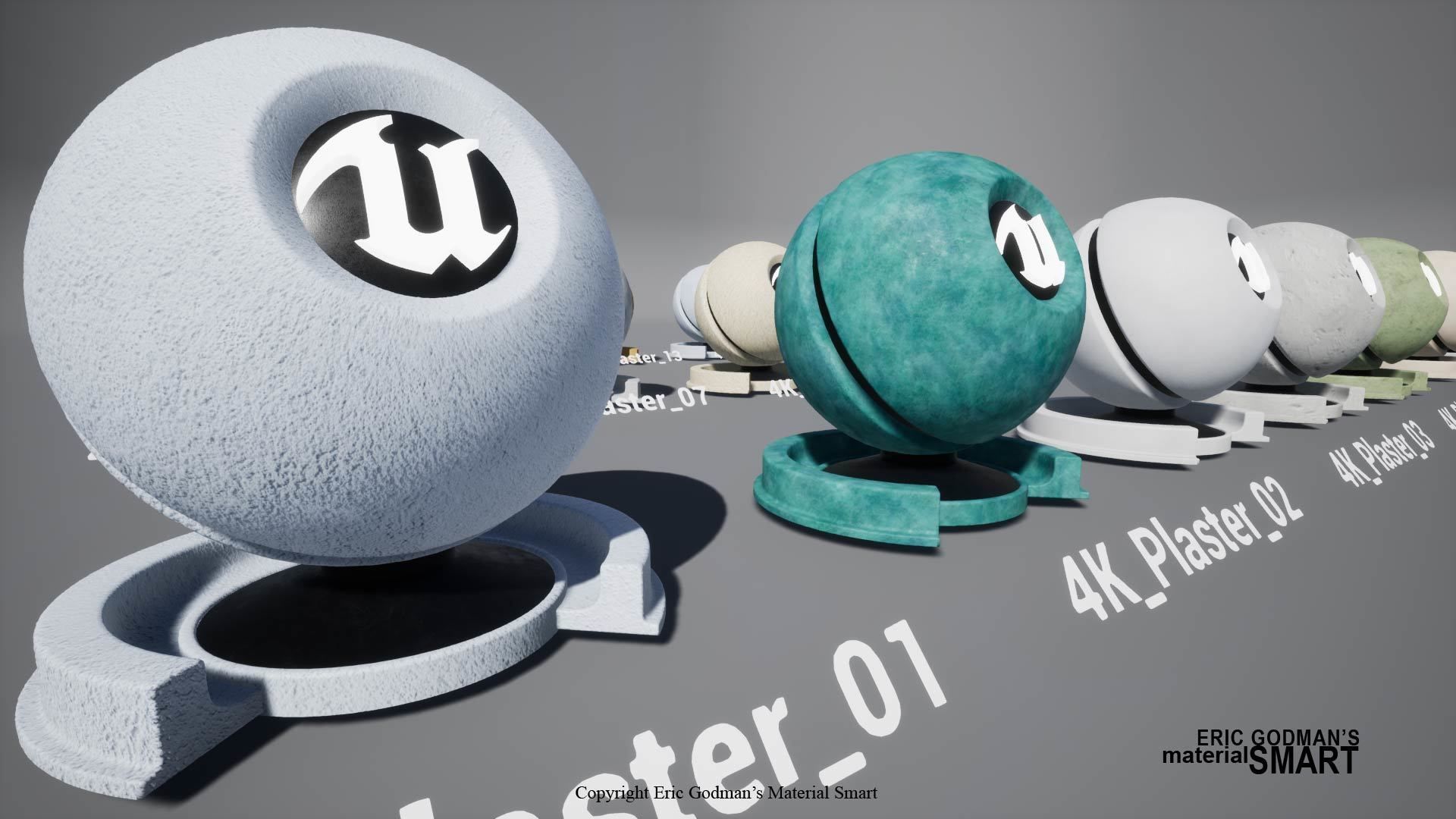 Plaster Materials 3D model | CGTrader