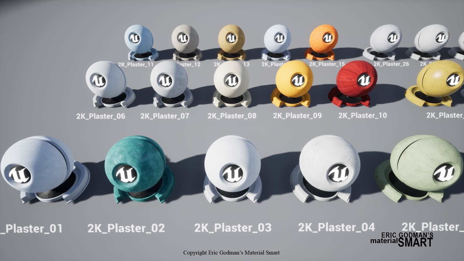Plaster Materials 3D model | CGTrader