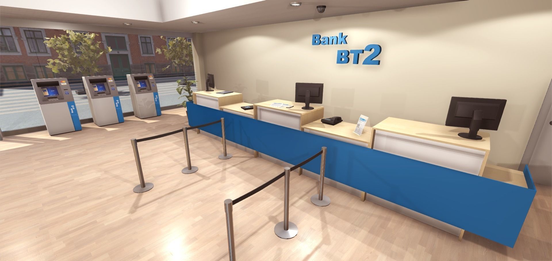 3D model Bank Interior VR / AR / low-poly animated | CGTrader