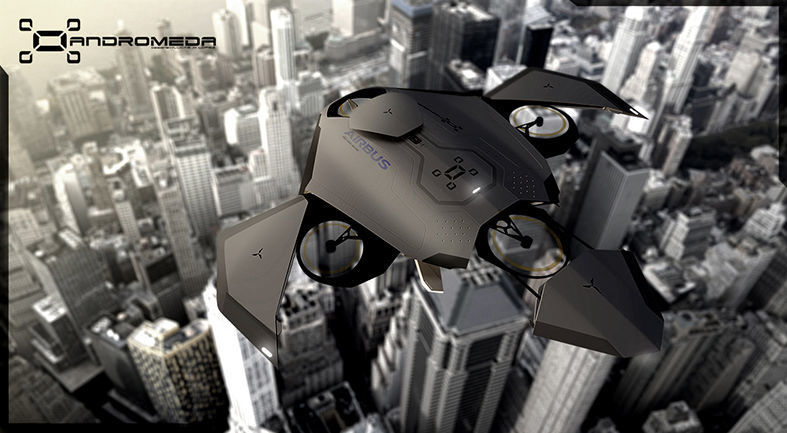 3D model ANDROMEDA AIRBUS DRONE VR / AR / low-poly | CGTrader