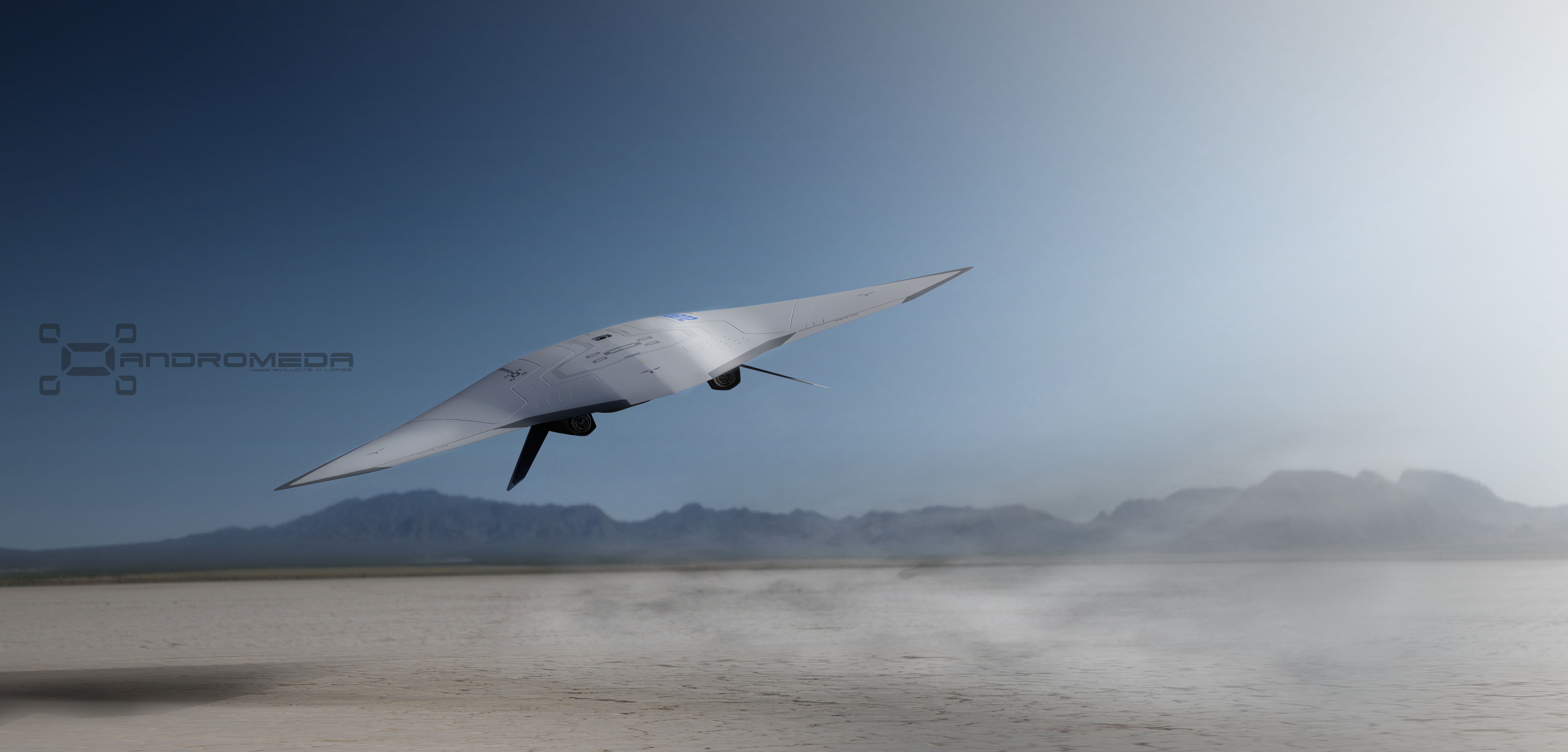 3D model ANDROMEDA AIRBUS DRONE VR / AR / low-poly | CGTrader