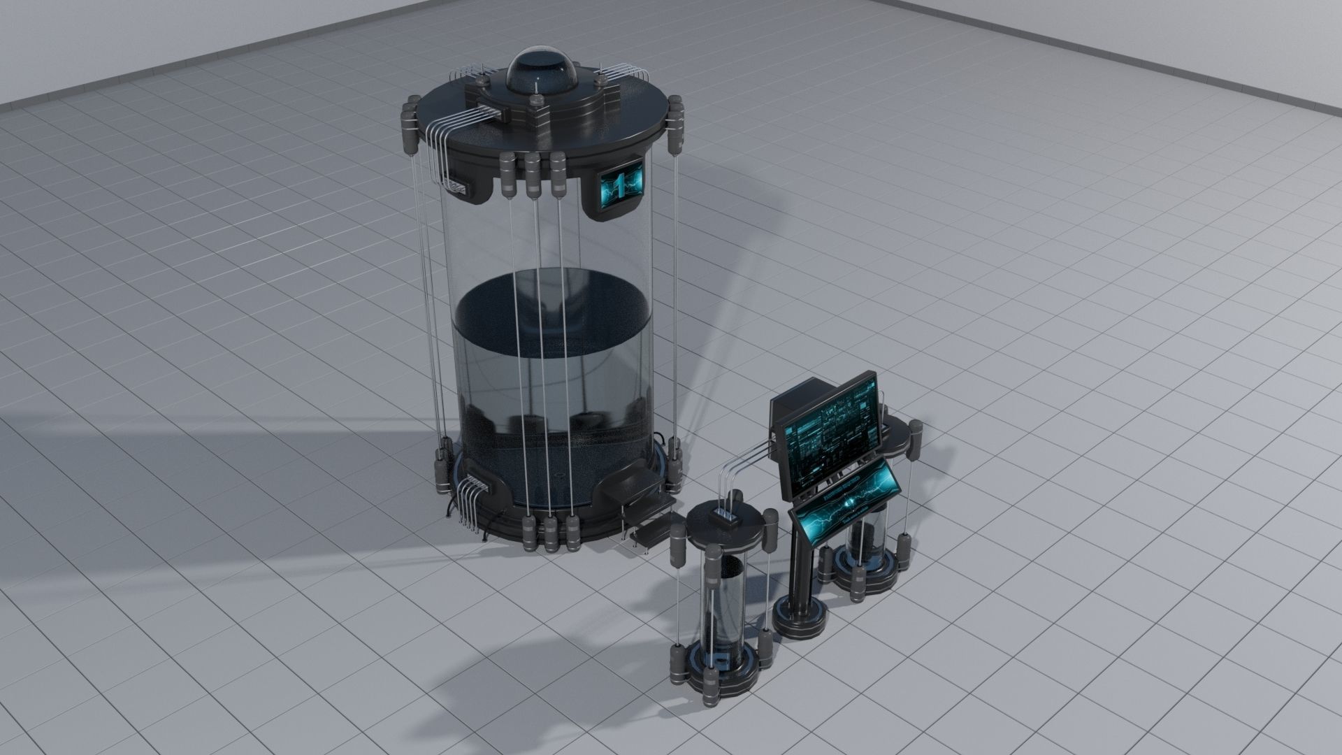 Laboratory containment vessel 3D model | CGTrader