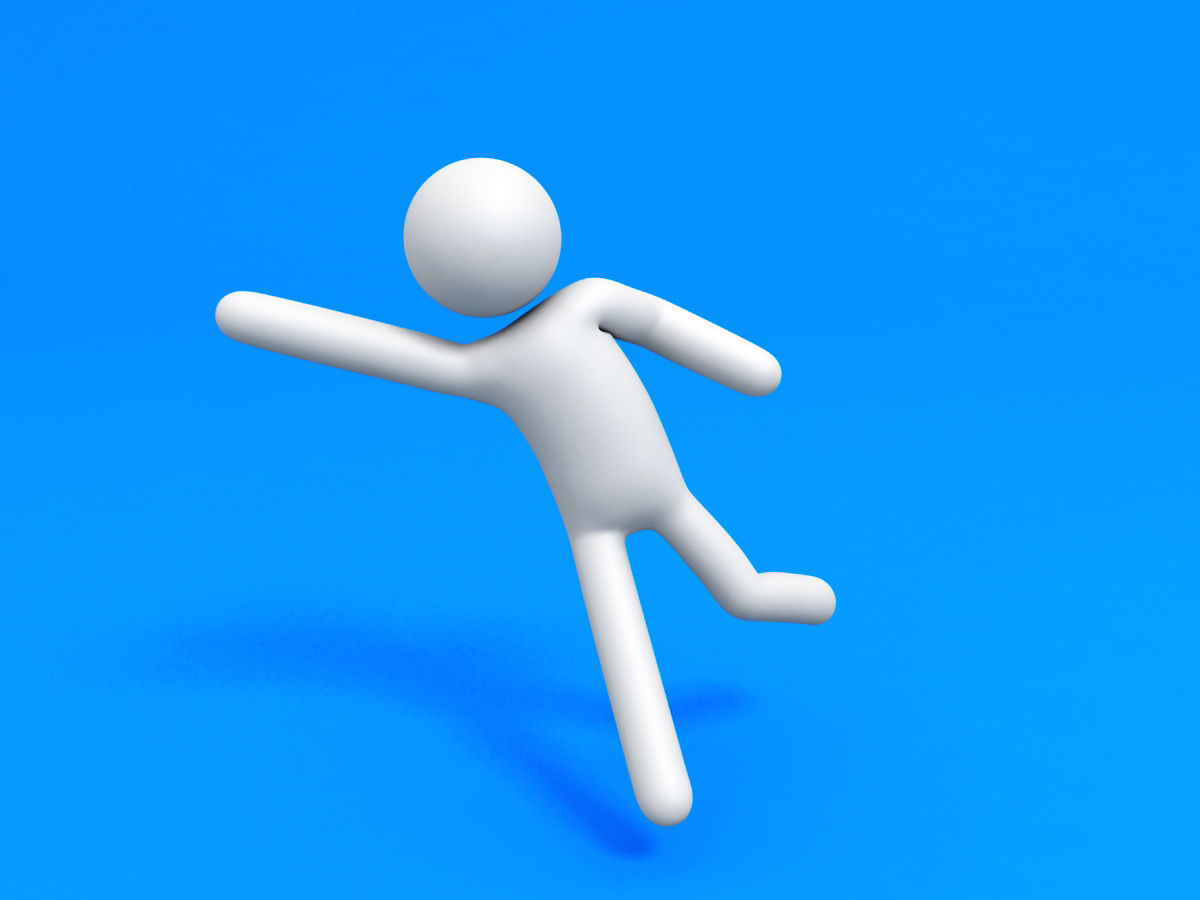 Simple Stick Figure model model 3D model rigged | CGTrader