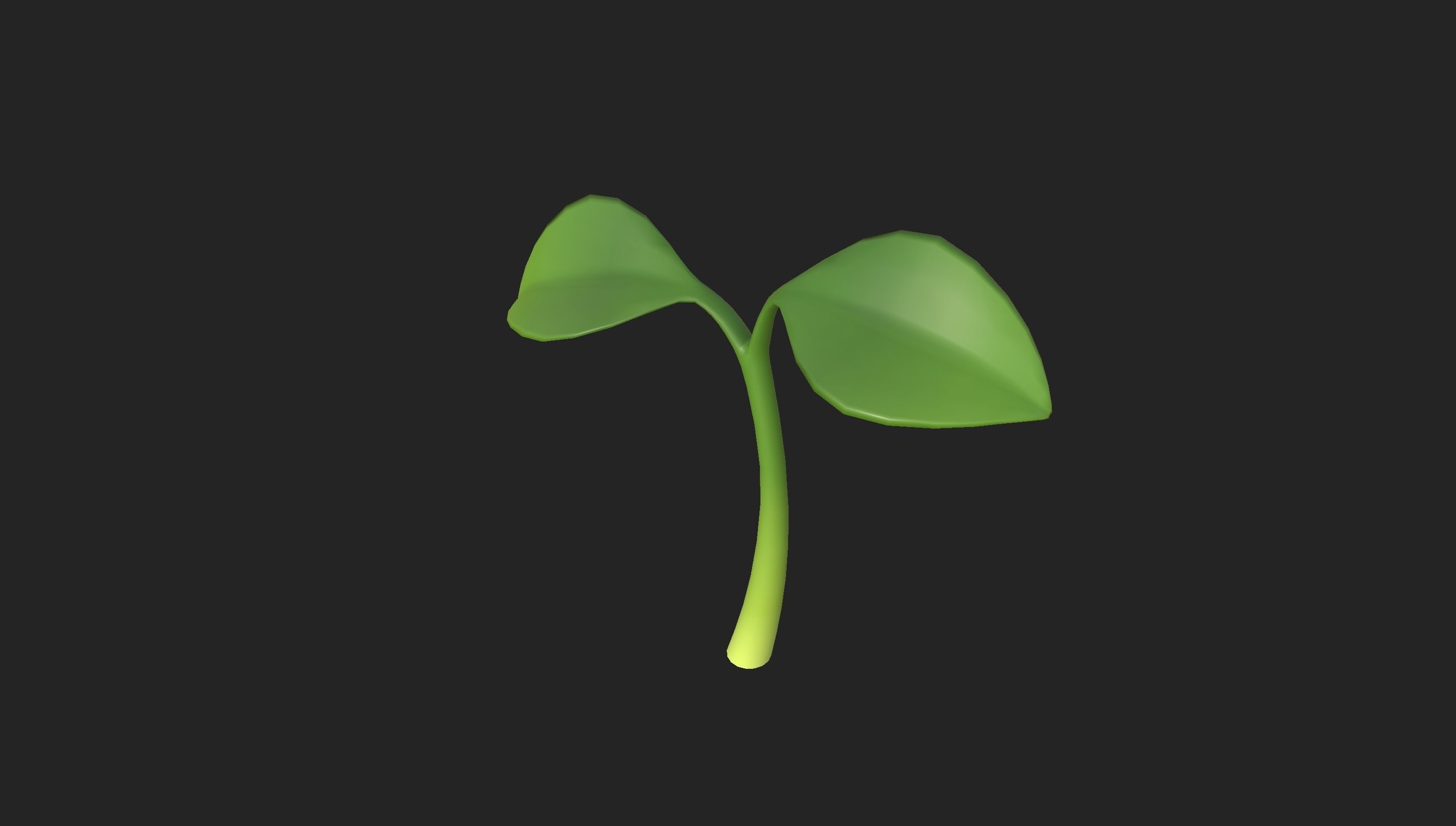 3D model Plant Sprout VR / AR / low-poly | CGTrader
