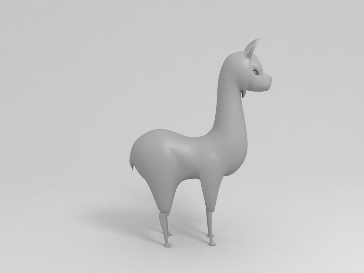 Llama Character free 3D model | CGTrader