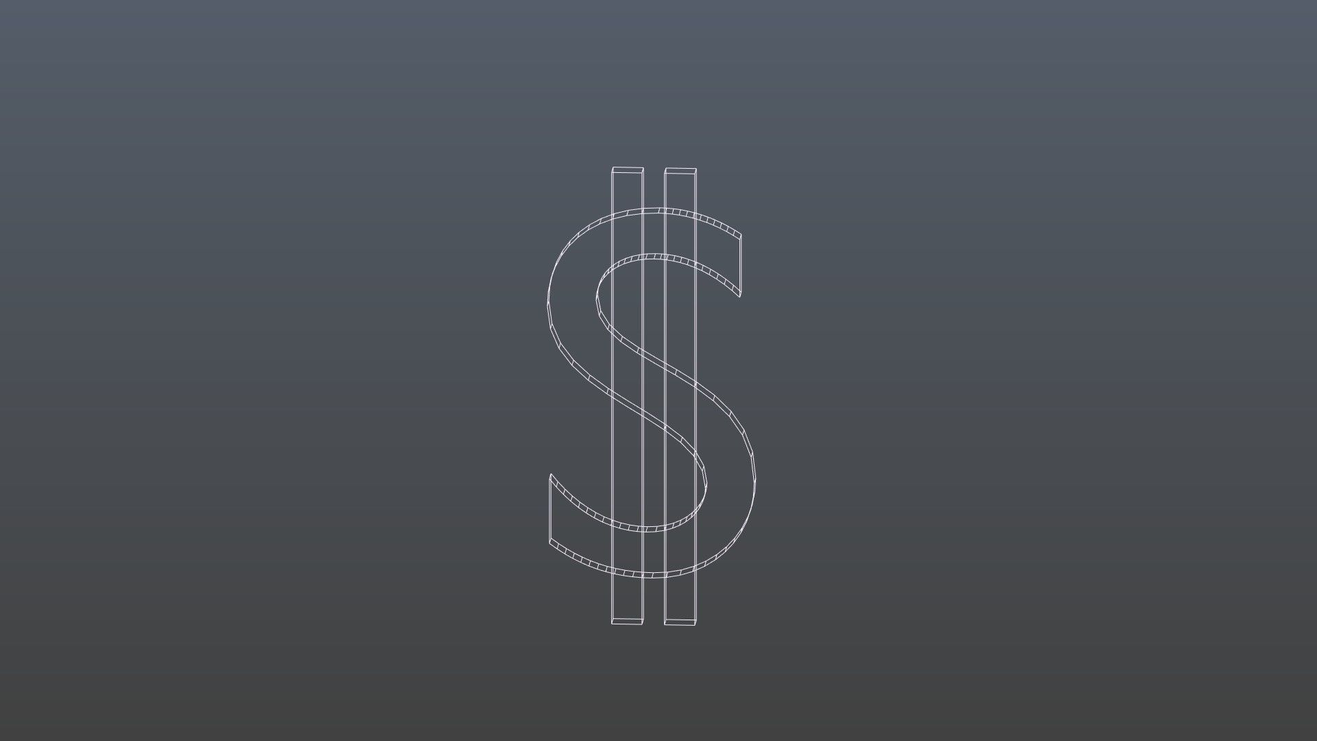 3D model Low poly dollar VR / AR / low-poly | CGTrader