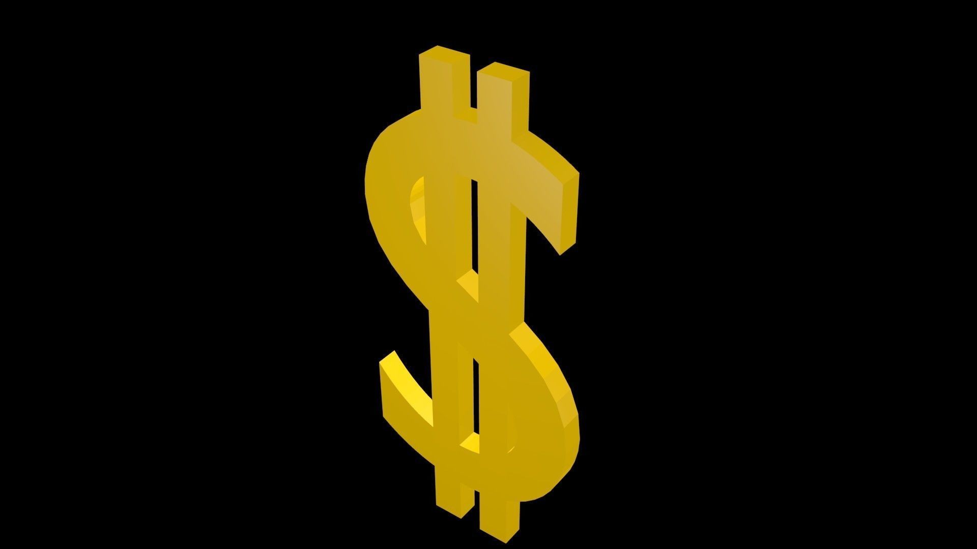 3D model Low poly dollar VR / AR / low-poly | CGTrader