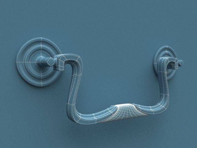 Classic Drawer Handle 3D model | CGTrader