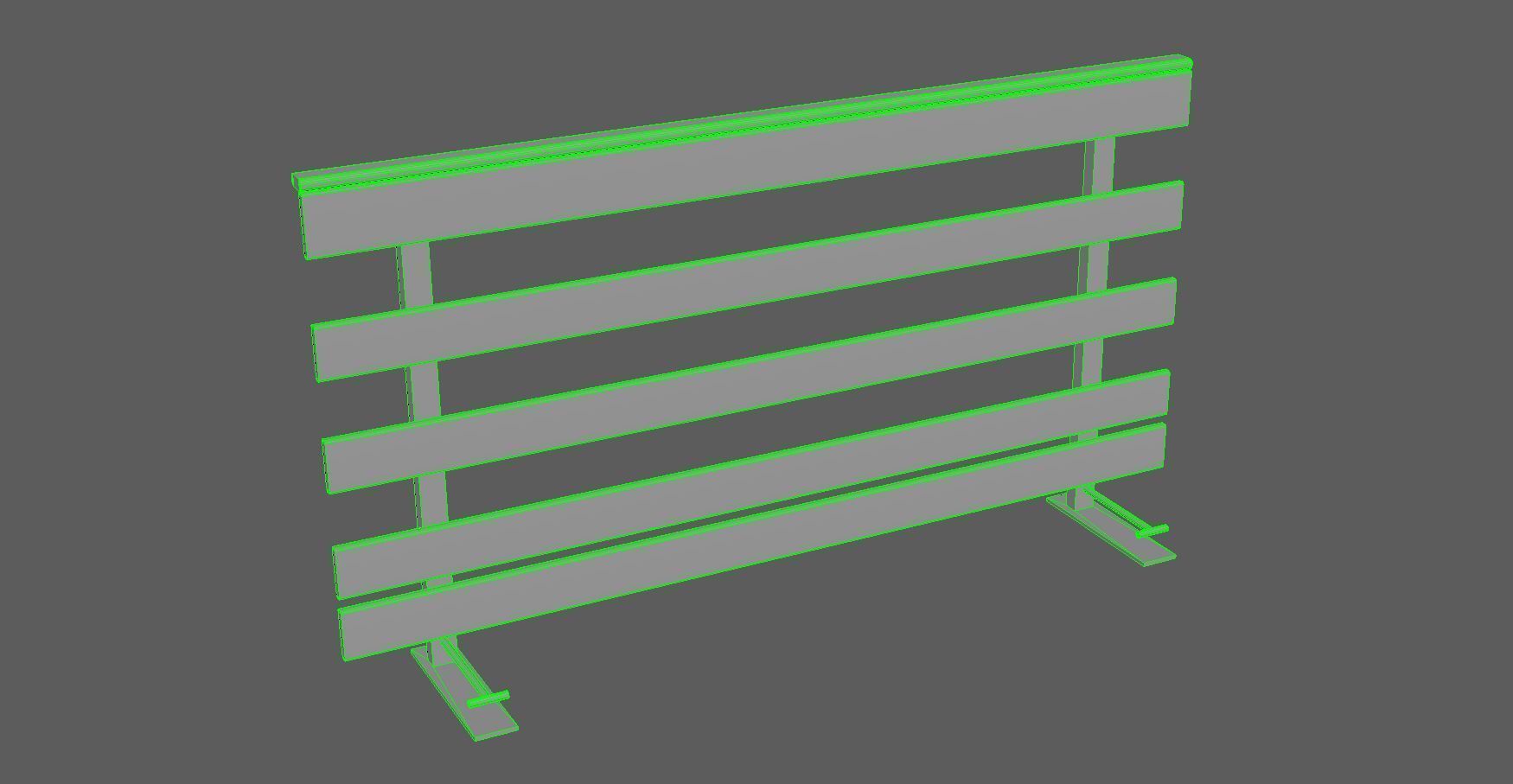 3D model Modular Ice Rink Fences VR / AR / low-poly | CGTrader