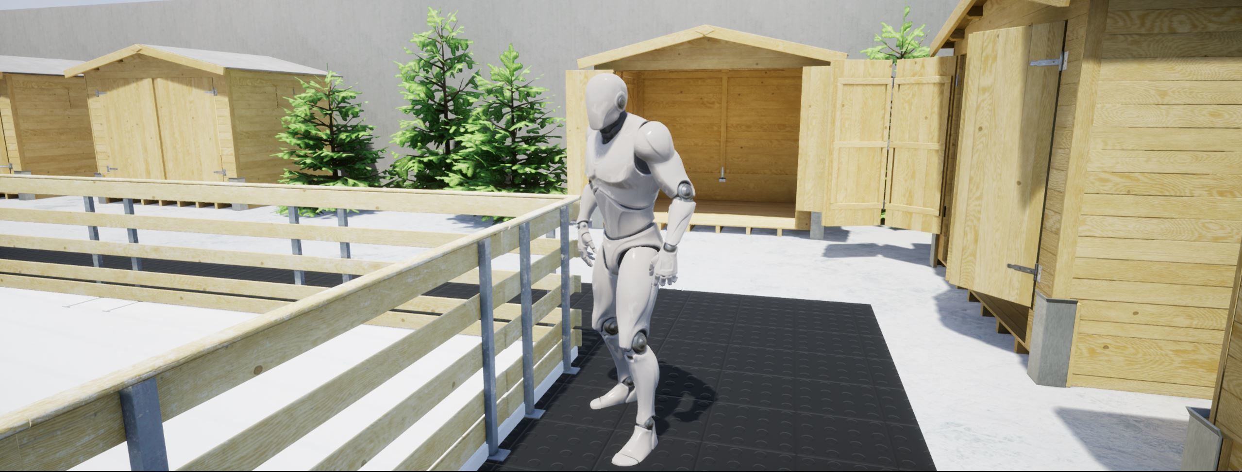 3D model Modular Ice Rink Fences VR / AR / low-poly | CGTrader