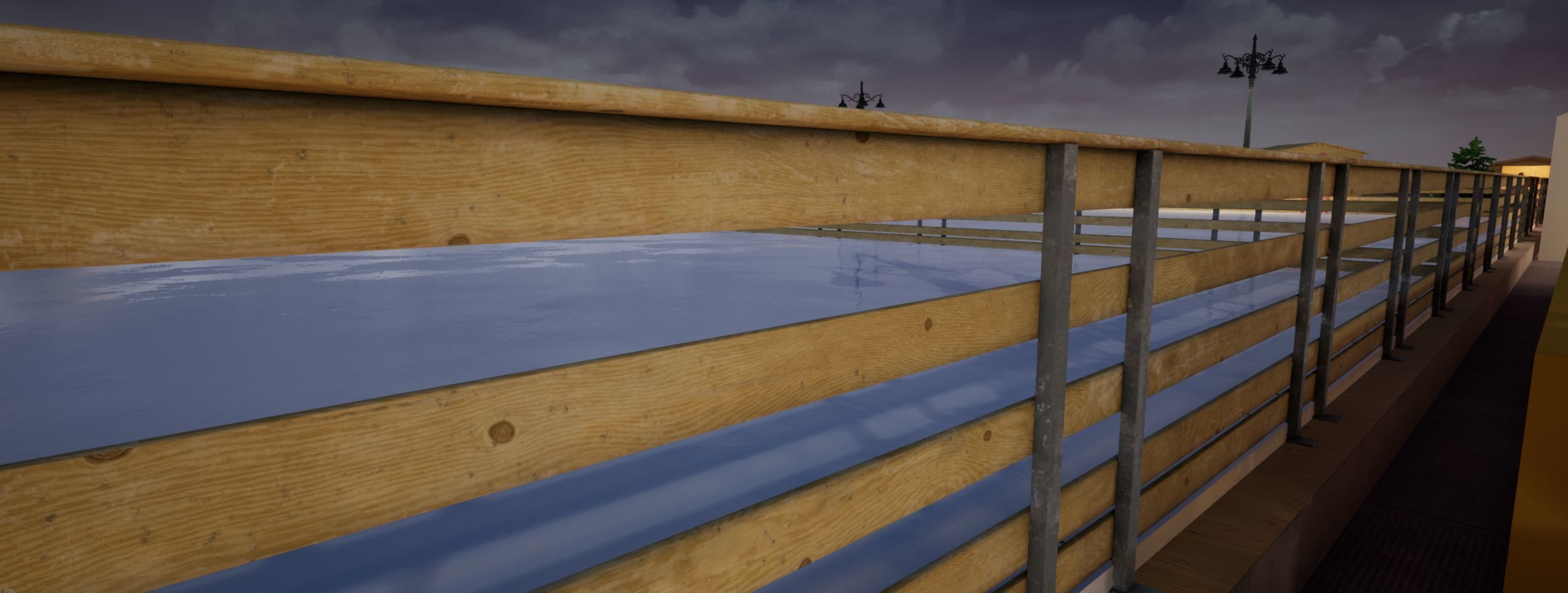 3D model Modular Ice Rink Fences VR / AR / low-poly | CGTrader