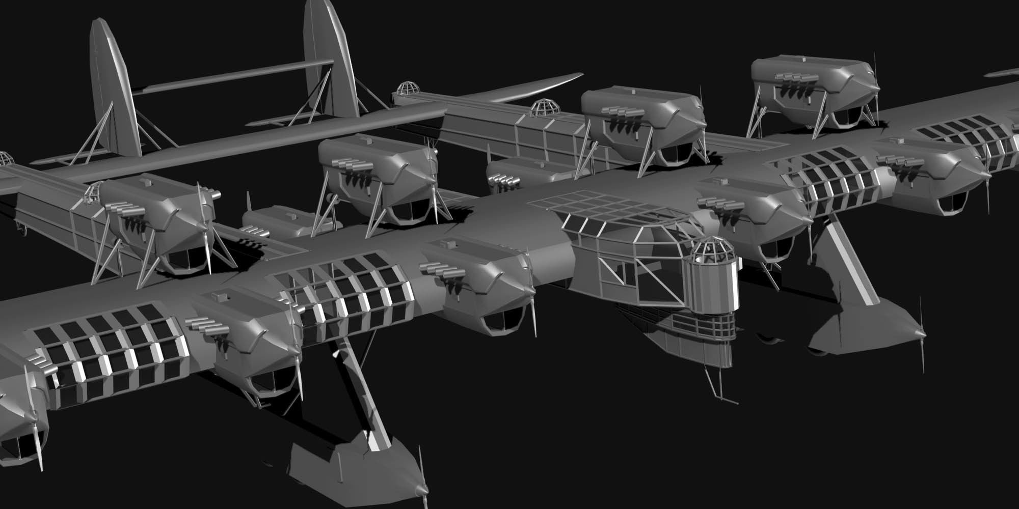 Kalinin K-7 Airplane 3D model | CGTrader