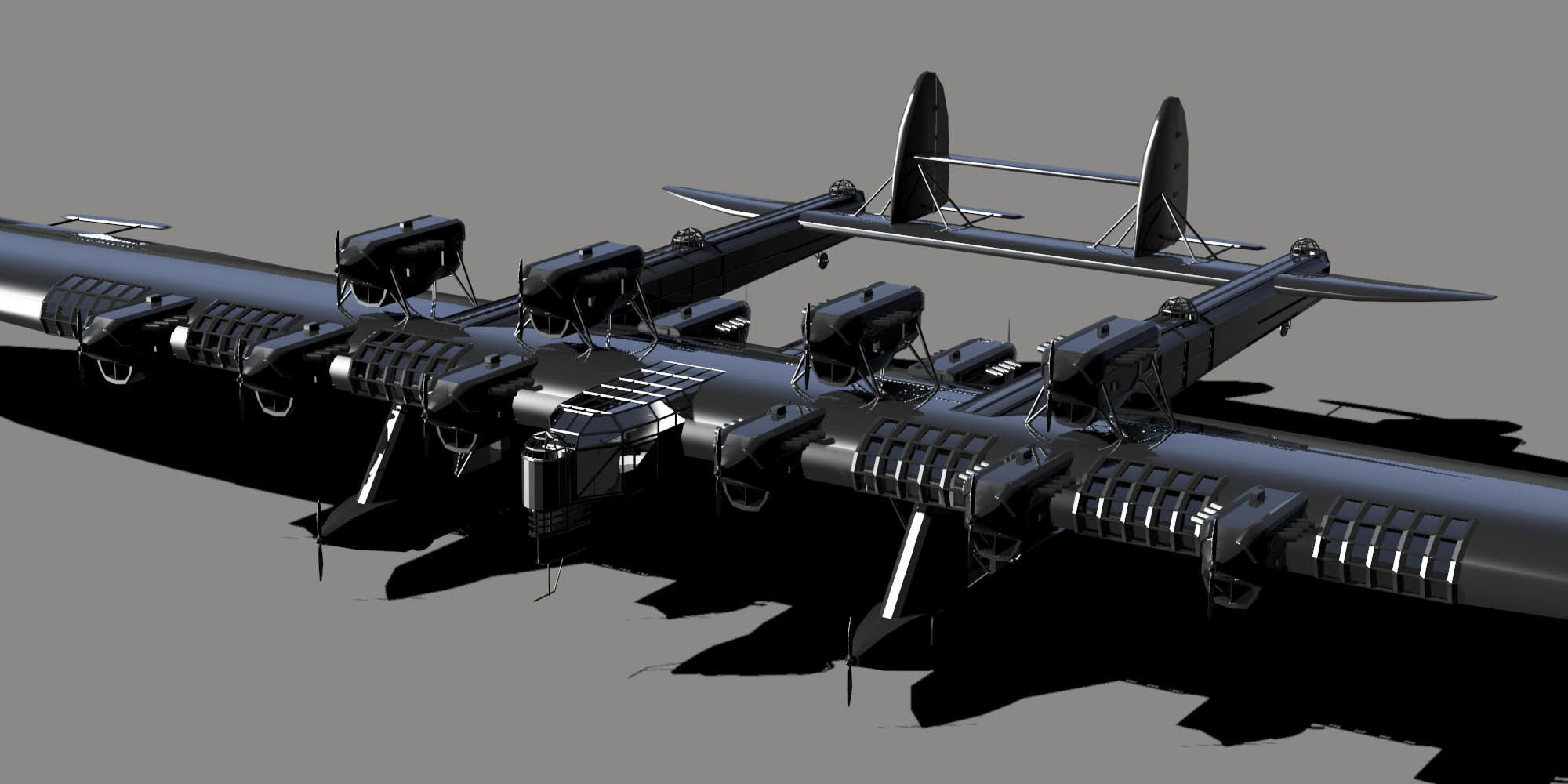 Kalinin K-7 Airplane 3D model | CGTrader