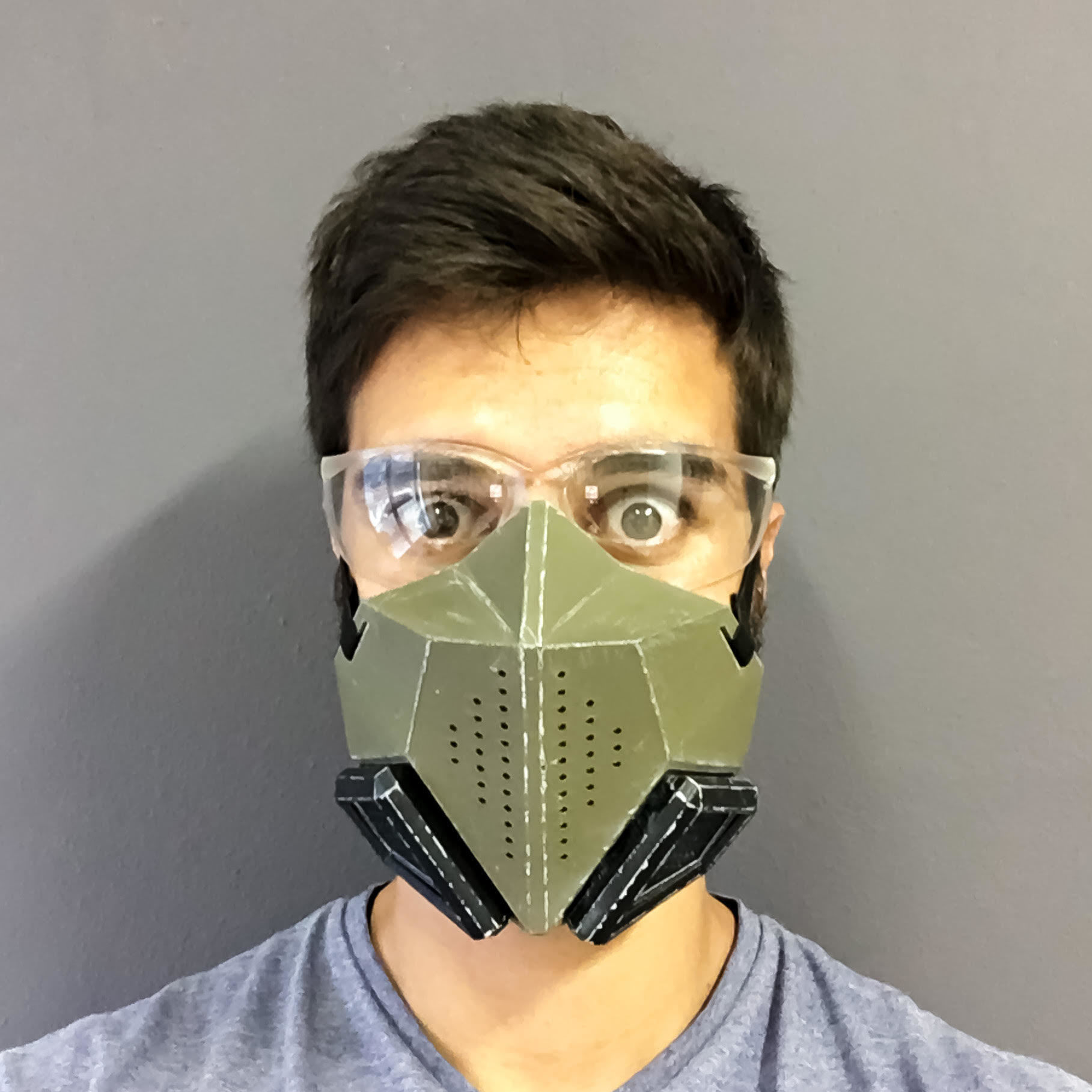 Half Mask Airsoft 3D model 3D printable | CGTrader