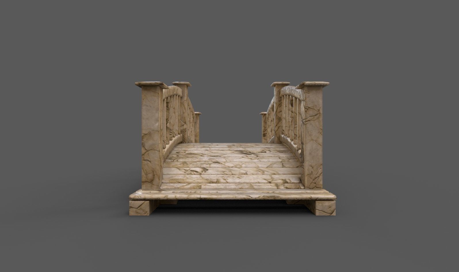 3D model Marble bridge VR / AR / low-poly | CGTrader