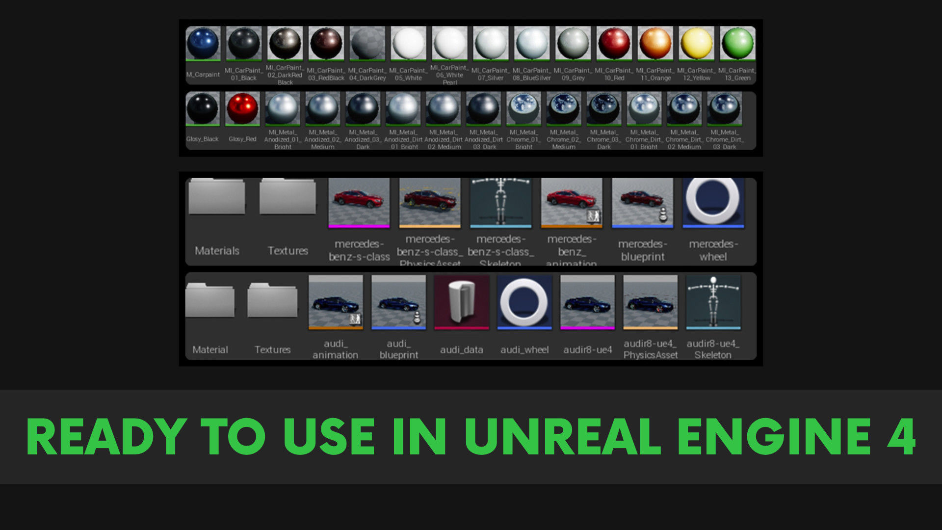 3D model Car Pack-Game Ready-UE4 VR / AR / low-poly rigged | CGTrader