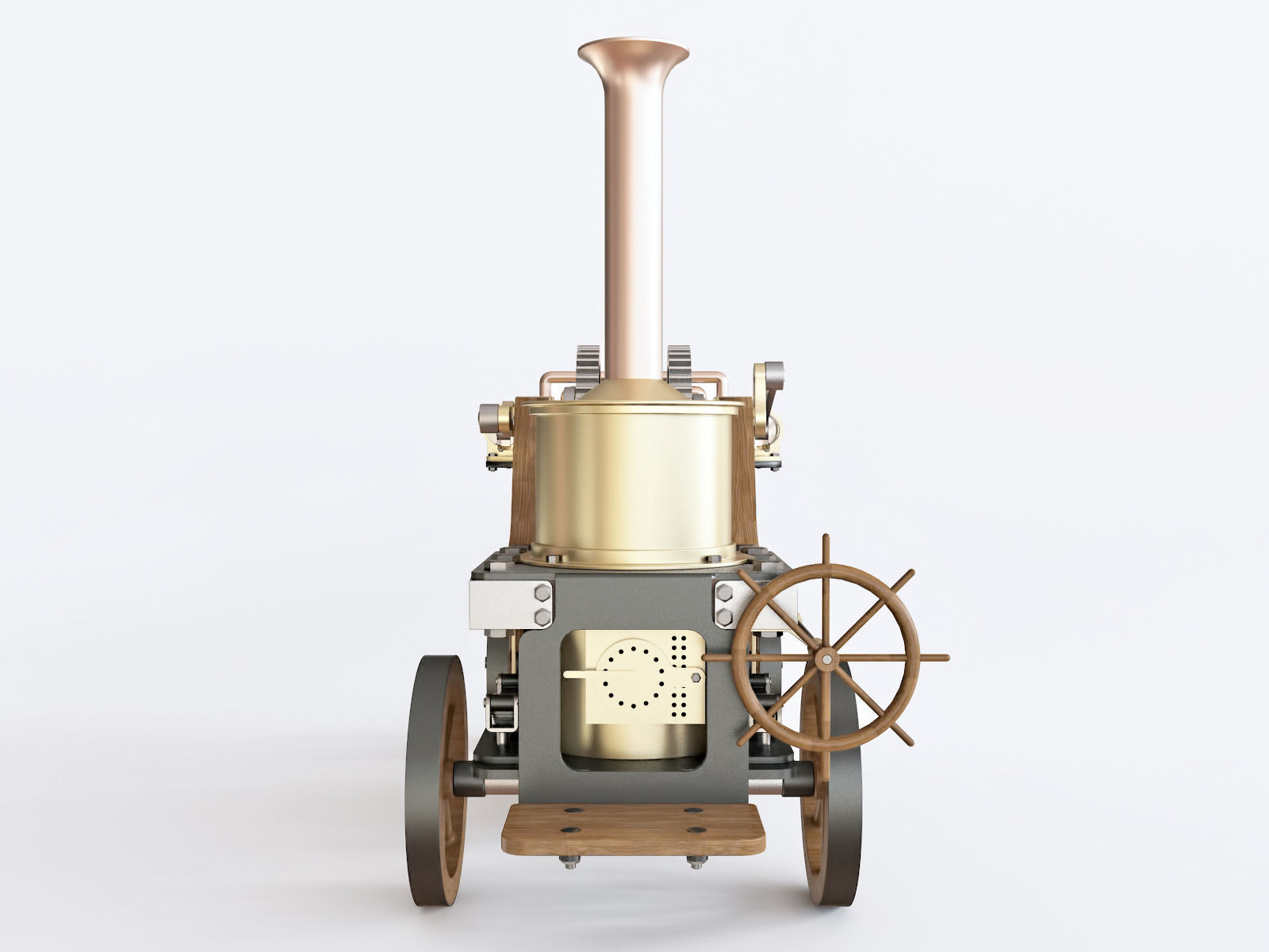 Patrick Stirling Steam Traction Engine 3D model | CGTrader