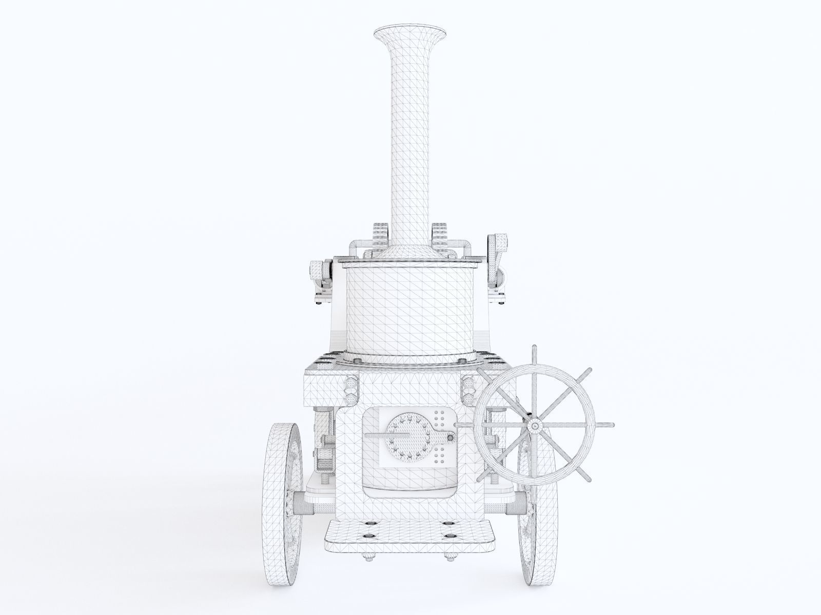 Patrick Stirling Steam Traction Engine 3D model | CGTrader