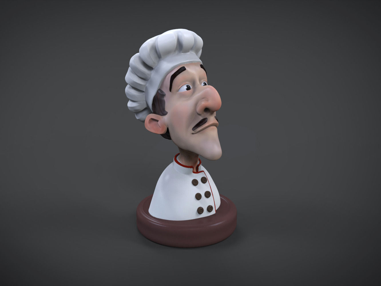 Cook 3d printable figure 3D model 3D printable | CGTrader
