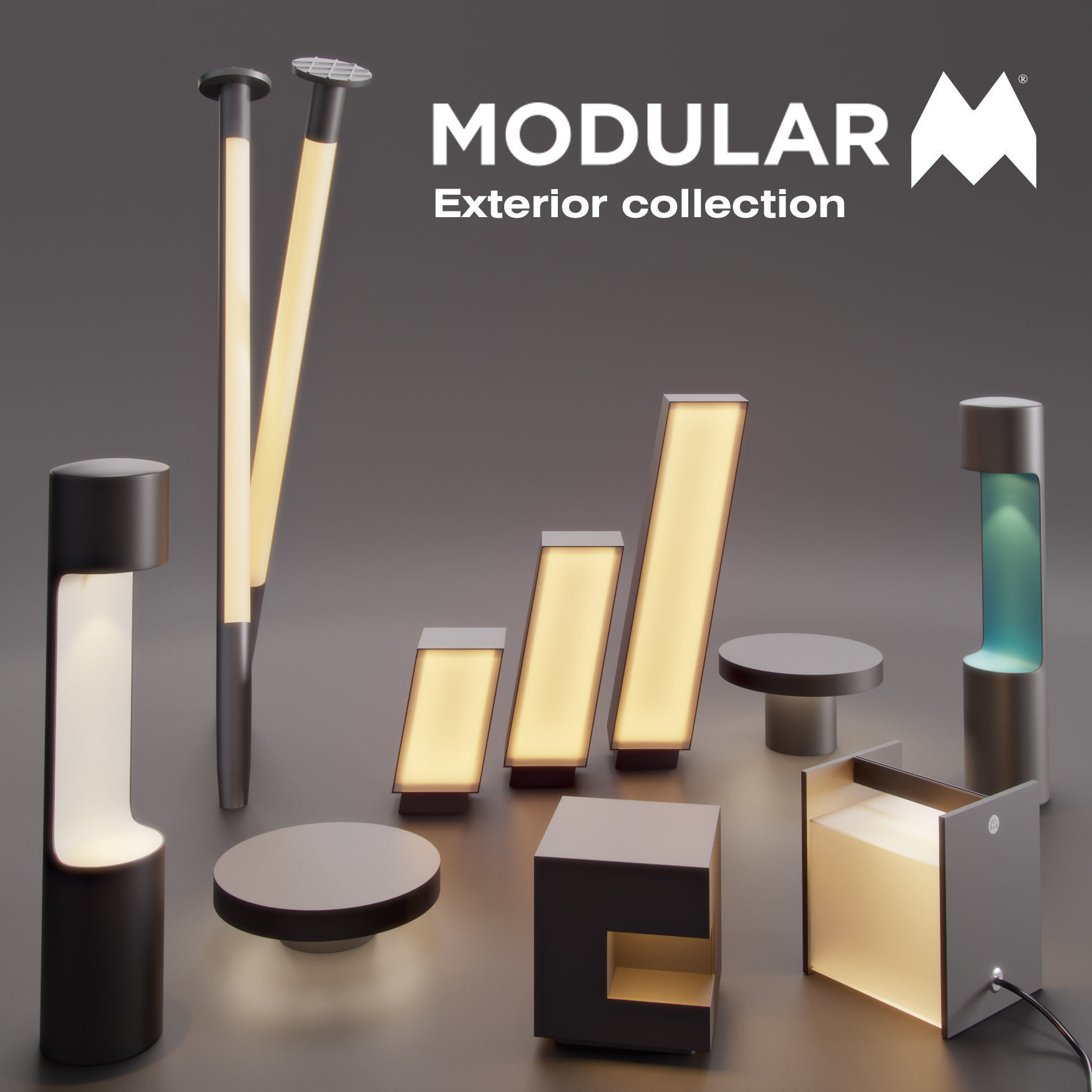 Modular Exterior collection 3D model | CGTrader