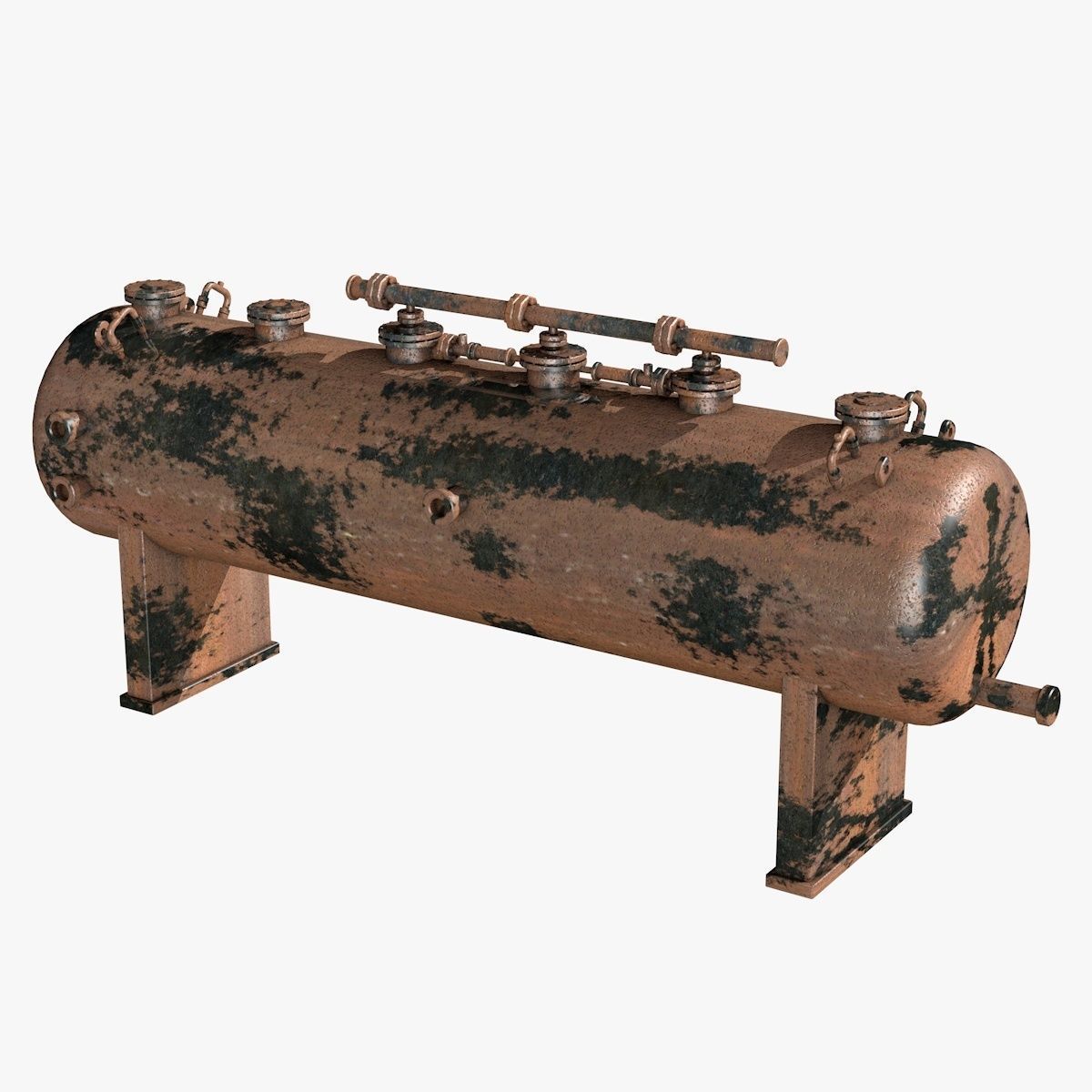Metal Rusty Industrial Boiler 3D model | CGTrader