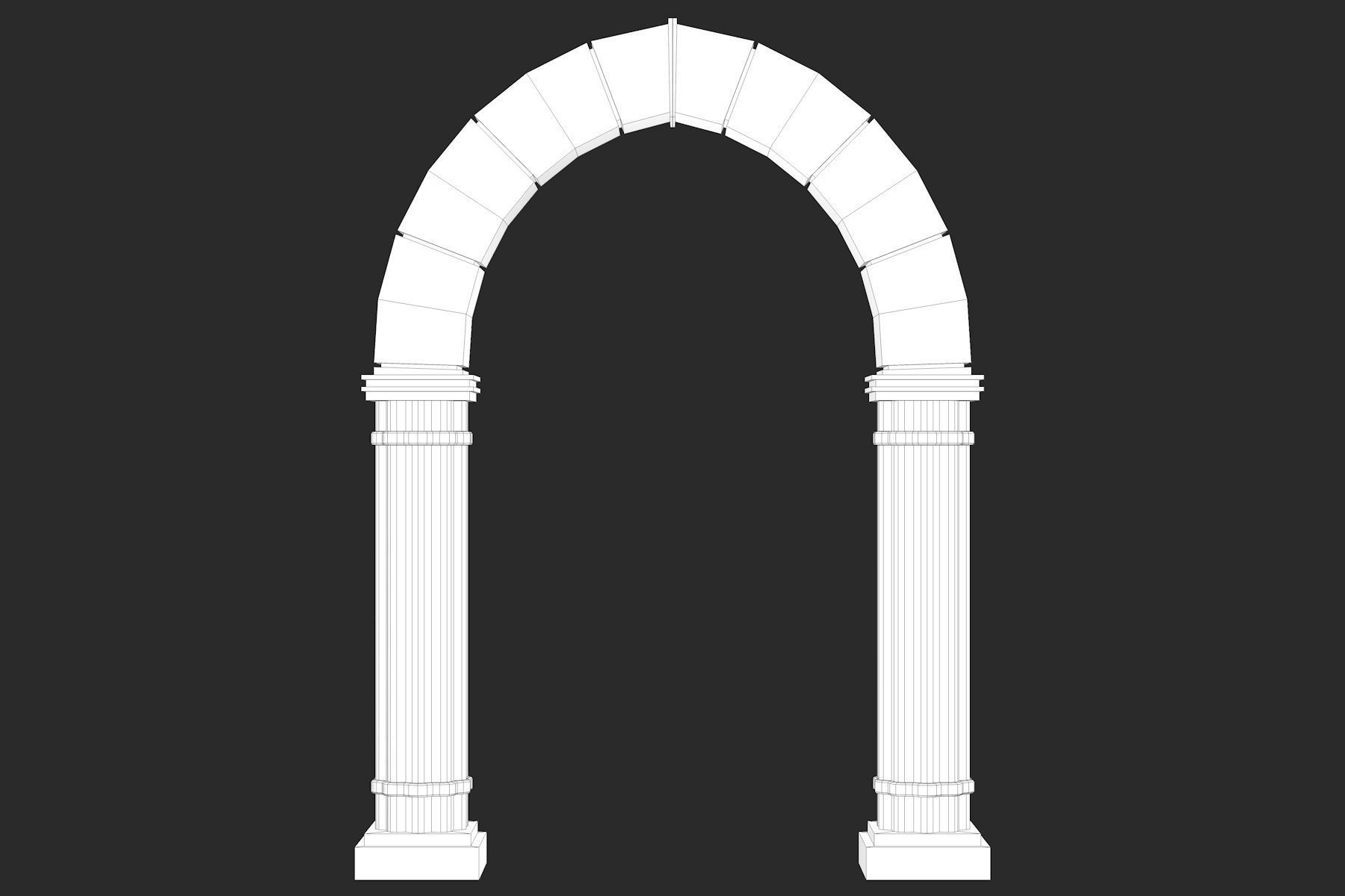 Wooden Medieval Archway 3D model | CGTrader