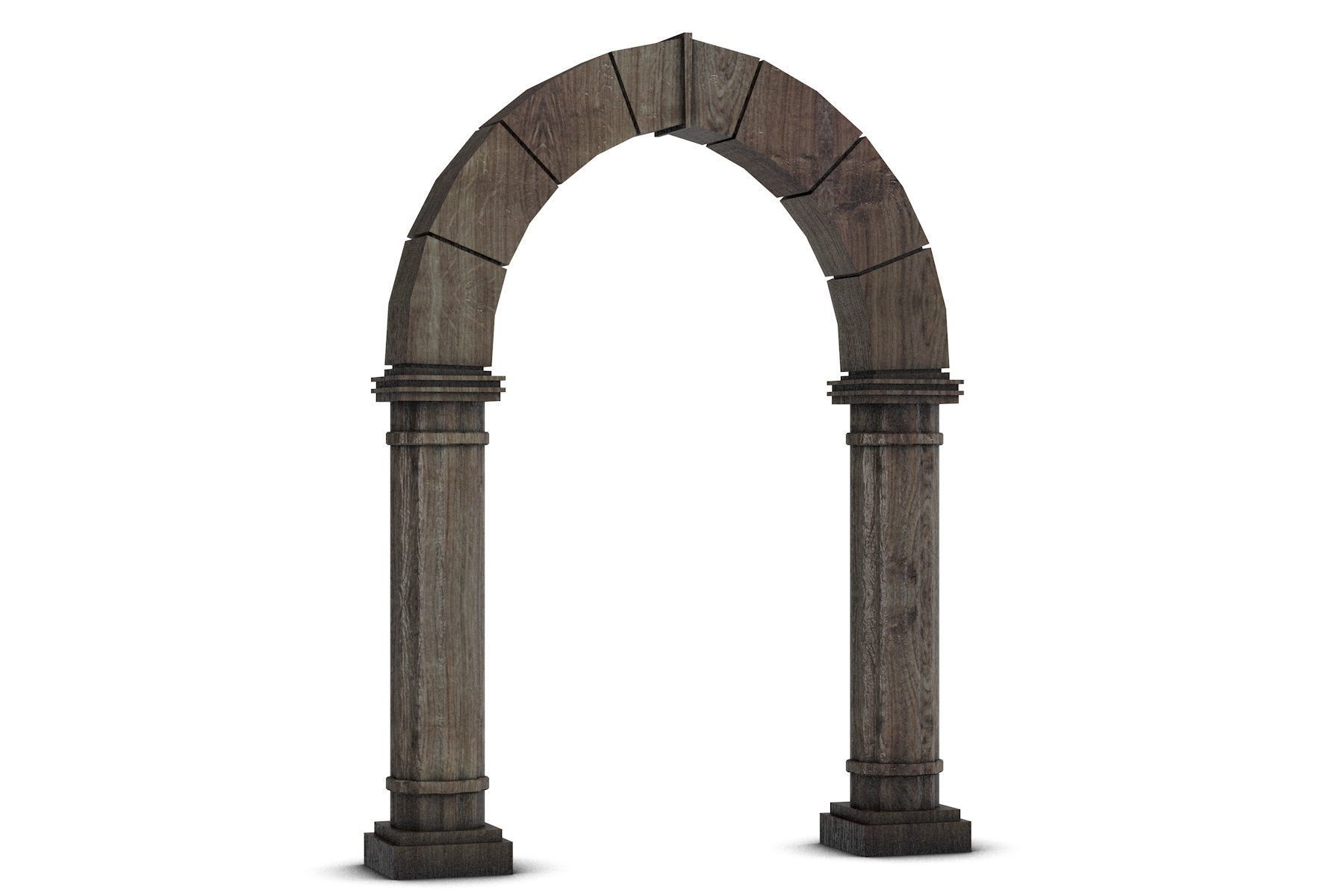Wooden Medieval Archway 3D model | CGTrader