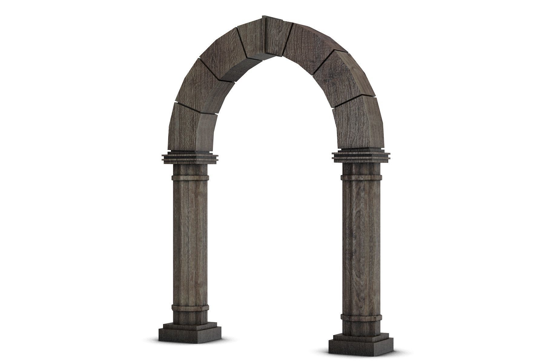 Wooden Medieval Archway 3D model | CGTrader