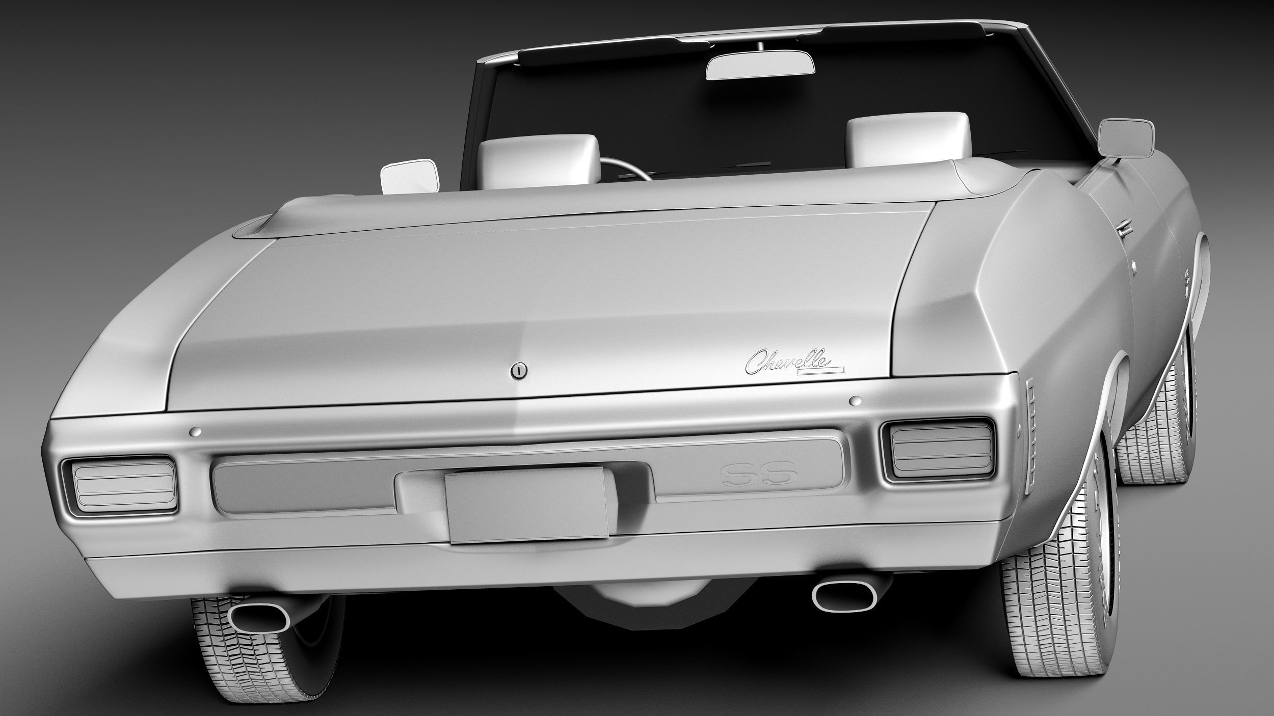 Chevrolet Chevelle SS Convertible 1970 3D model | CGTrader