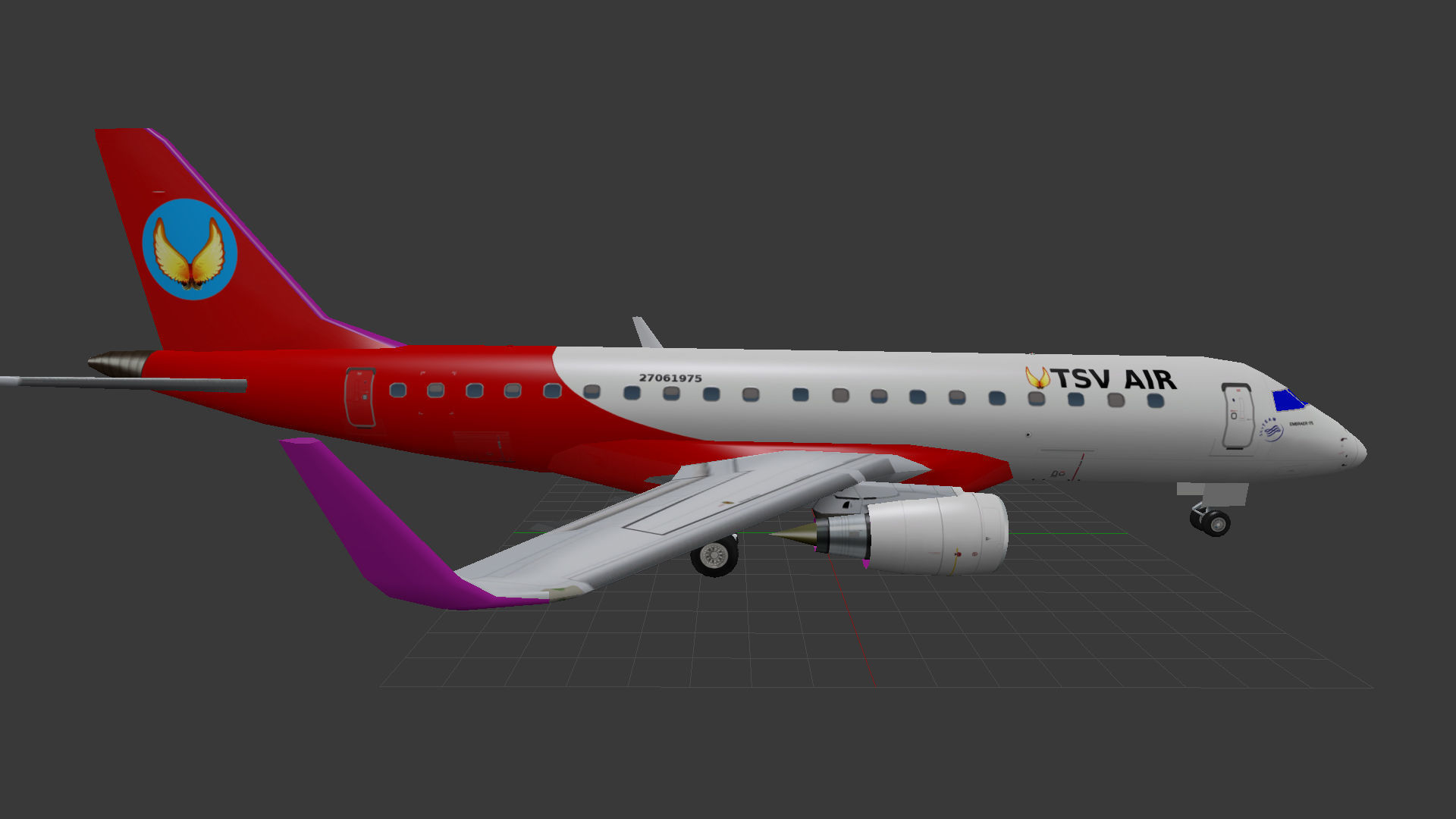 3D model Embraer ERJ-175 VR / AR / low-poly | CGTrader