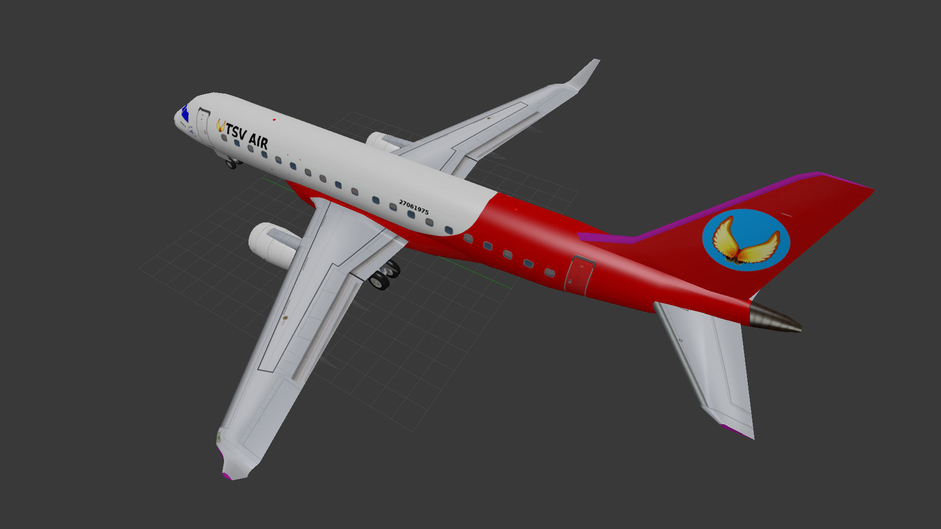 3D model Embraer ERJ-175 VR / AR / low-poly | CGTrader