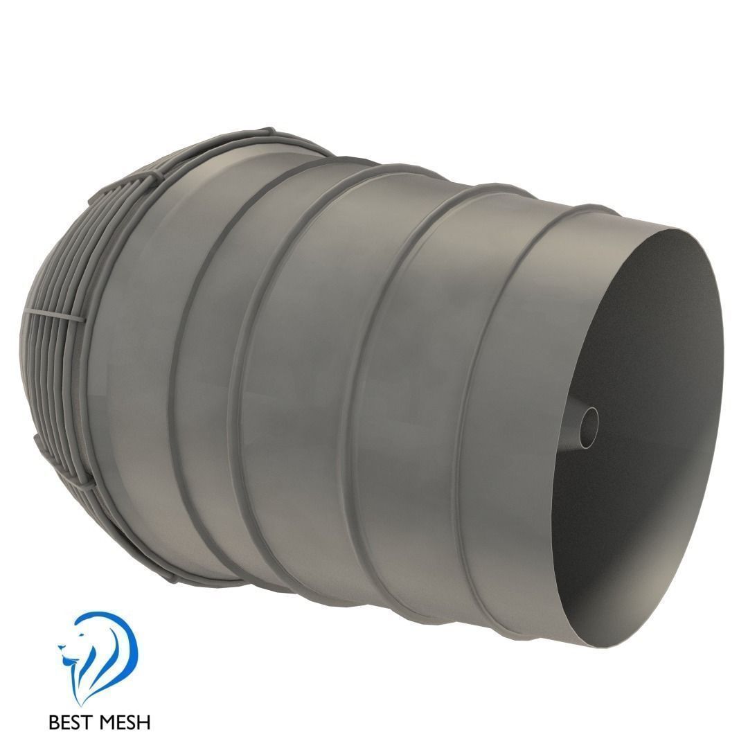 D-18T turbofan engine 3D model | CGTrader