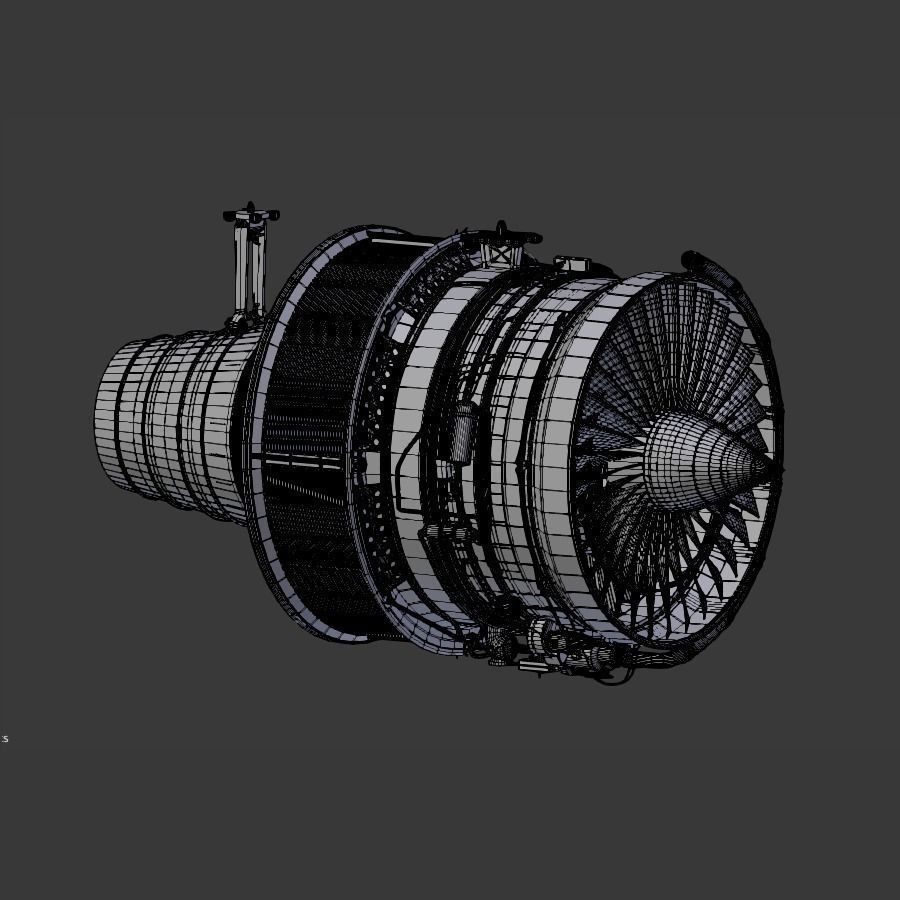 D-18T turbofan engine 3D model | CGTrader