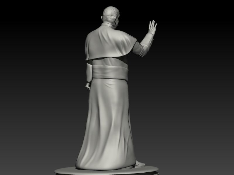 Pope Francis 3D model 3D printable | CGTrader