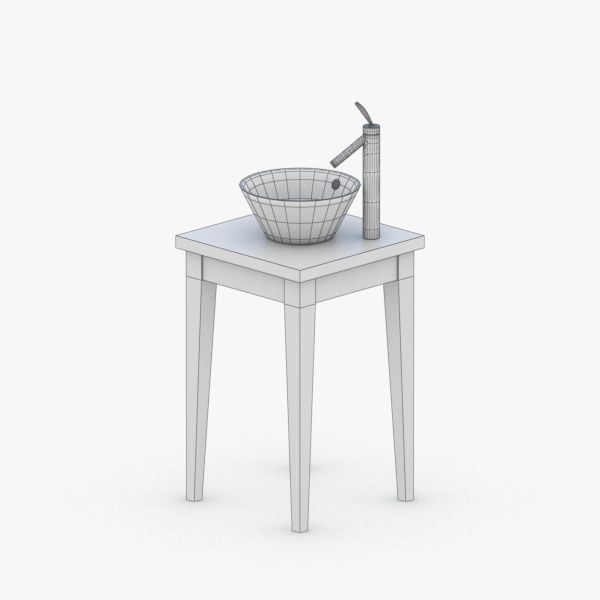 3D model 1591 - Sink VR / AR / low-poly | CGTrader