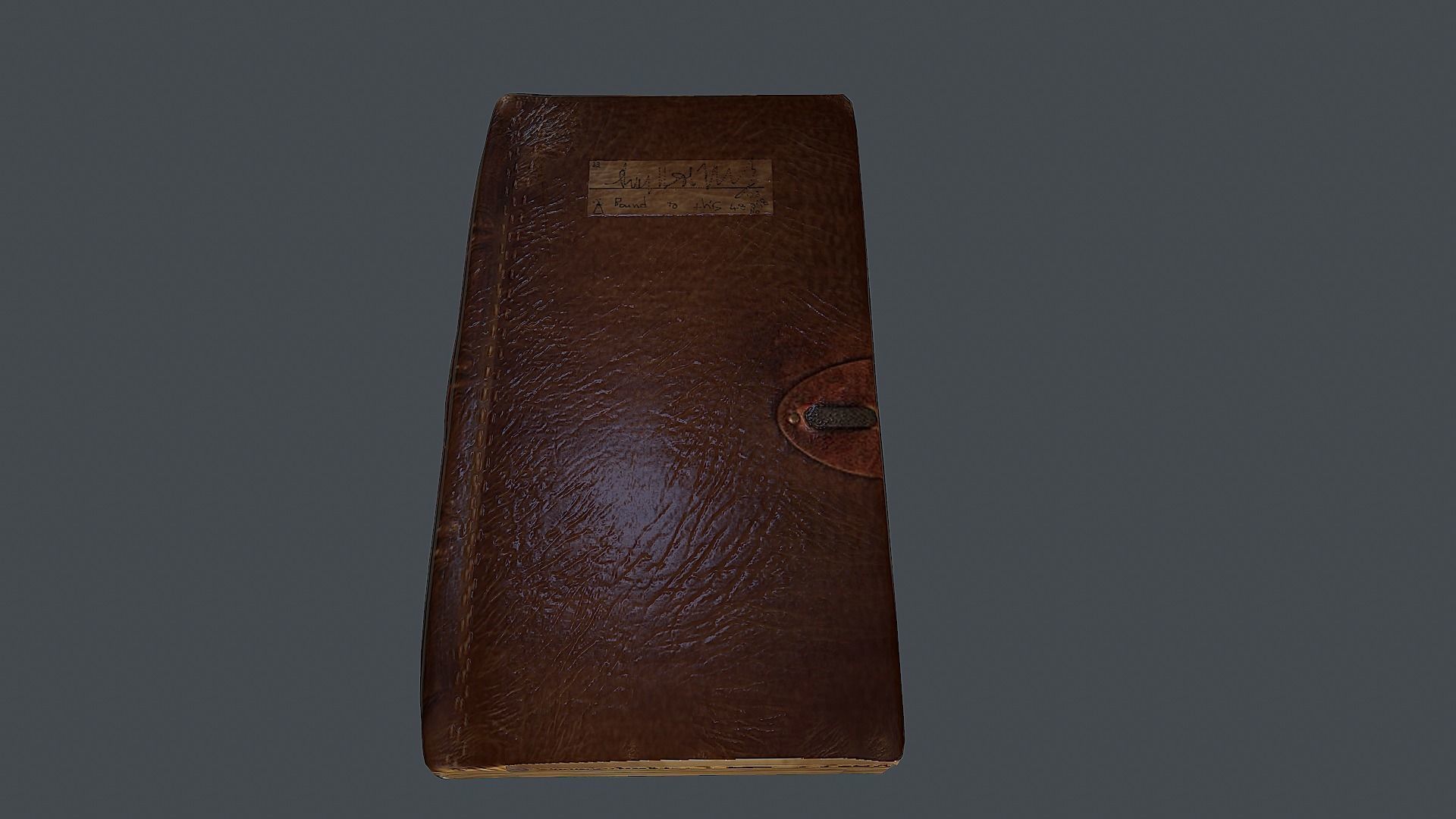 3D model Diary book VR / AR / low-poly | CGTrader